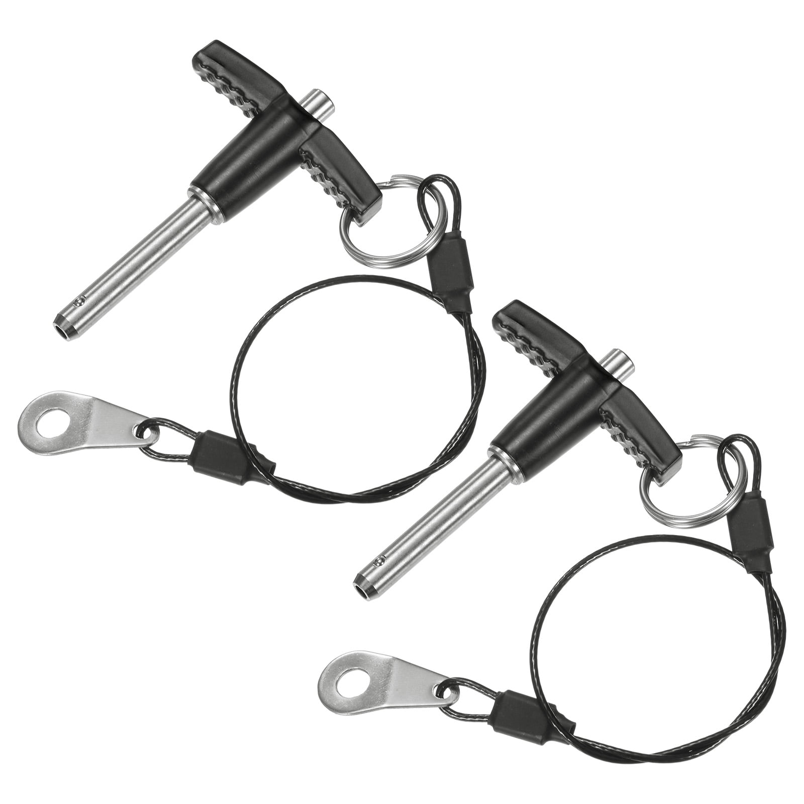 Uxcell 2Pcs T Handle Lock Pins, 6mm Dia. 30mm Usage Long Push-Button ...