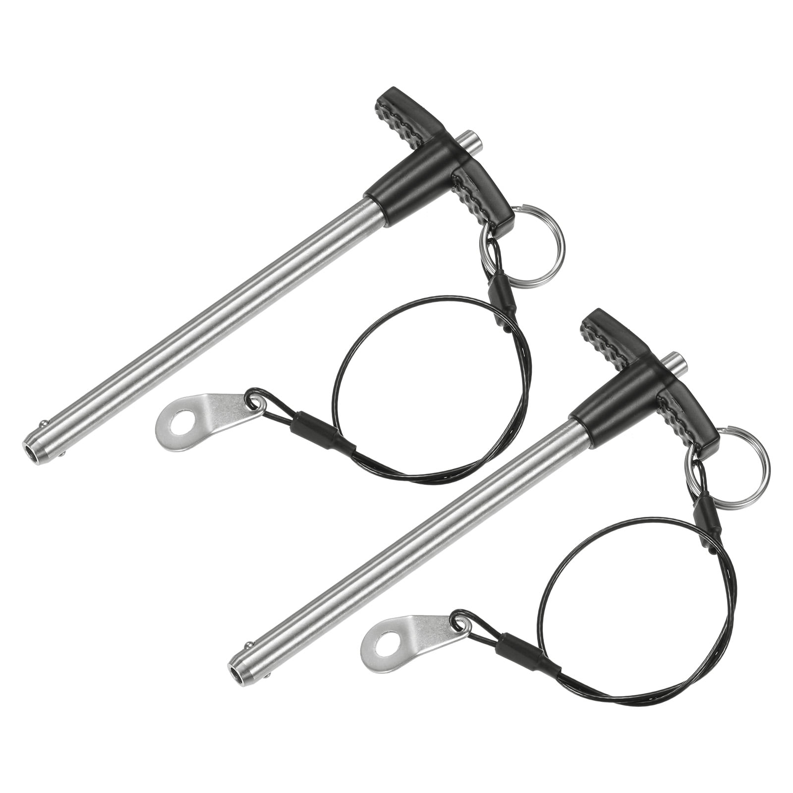 Uxcell 2Pcs T Handle Lock Pins, 8mm Dia. 90mm Usage Long Push-Button ...