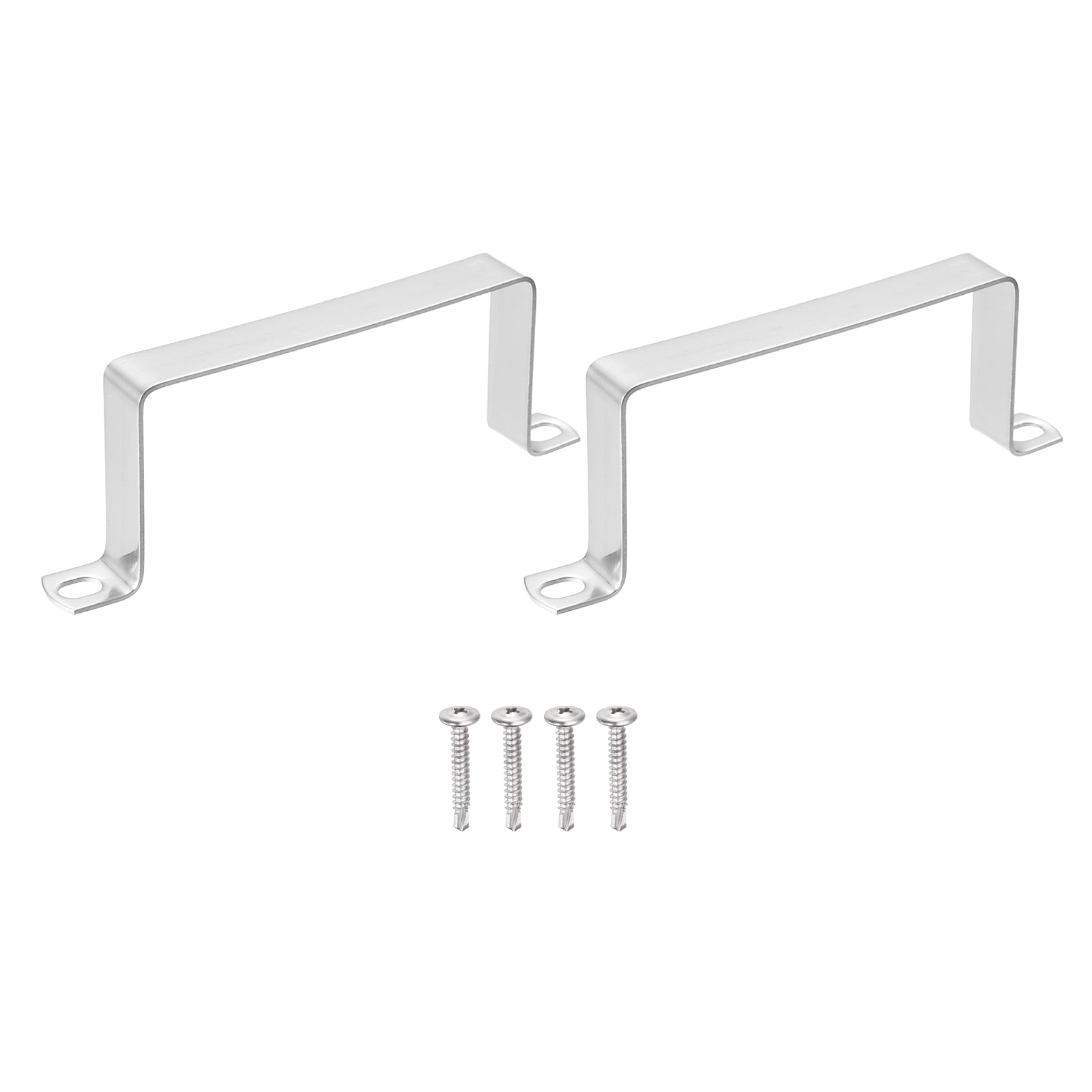 Uxcell 2Pcs U Shape Square Tube Clamp, 120x60mm U Shaped Bracket 304 ...