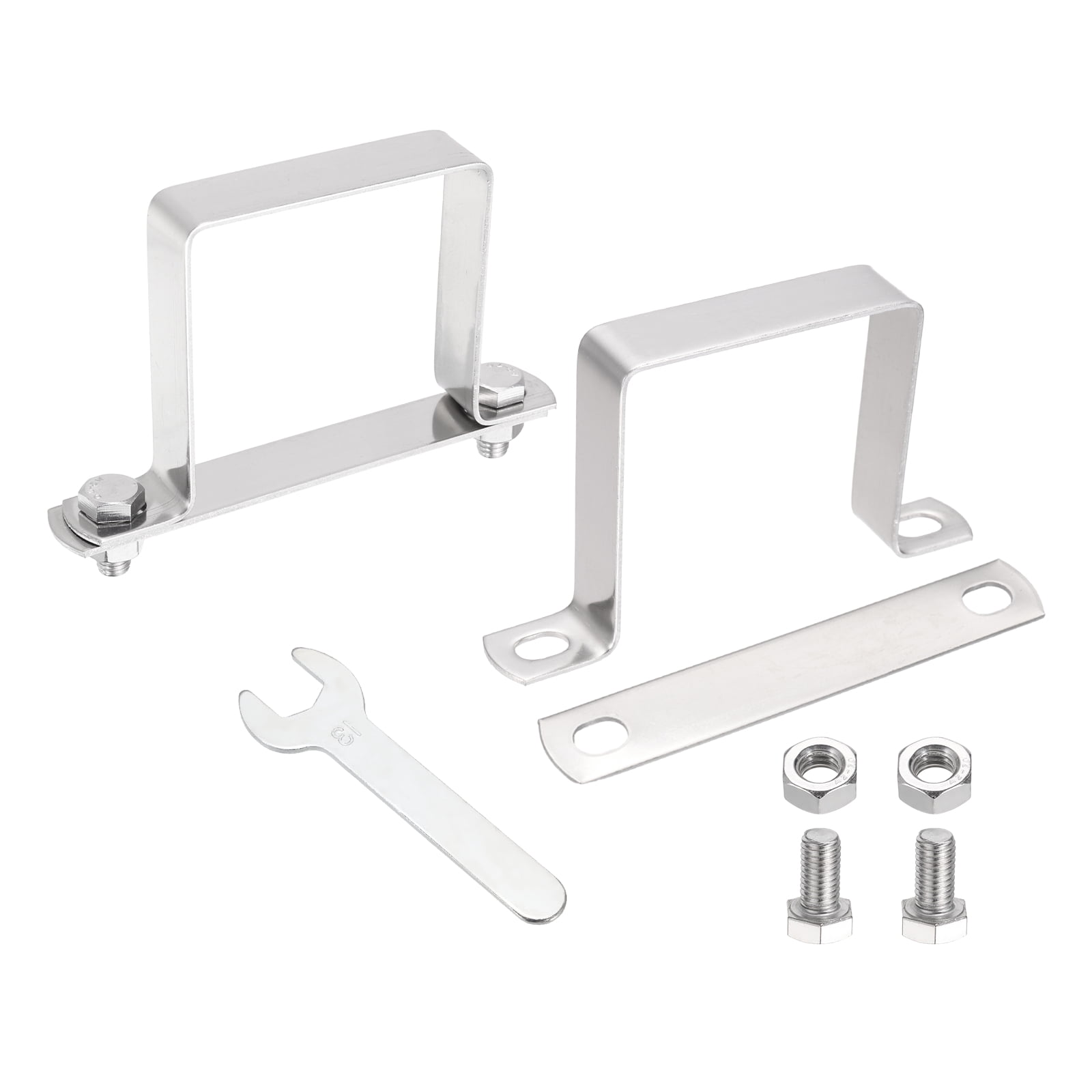 Uxcell 2Pcs U Shape Square Tube Clamp, 70x70mm U Shaped Bracket 304 ...