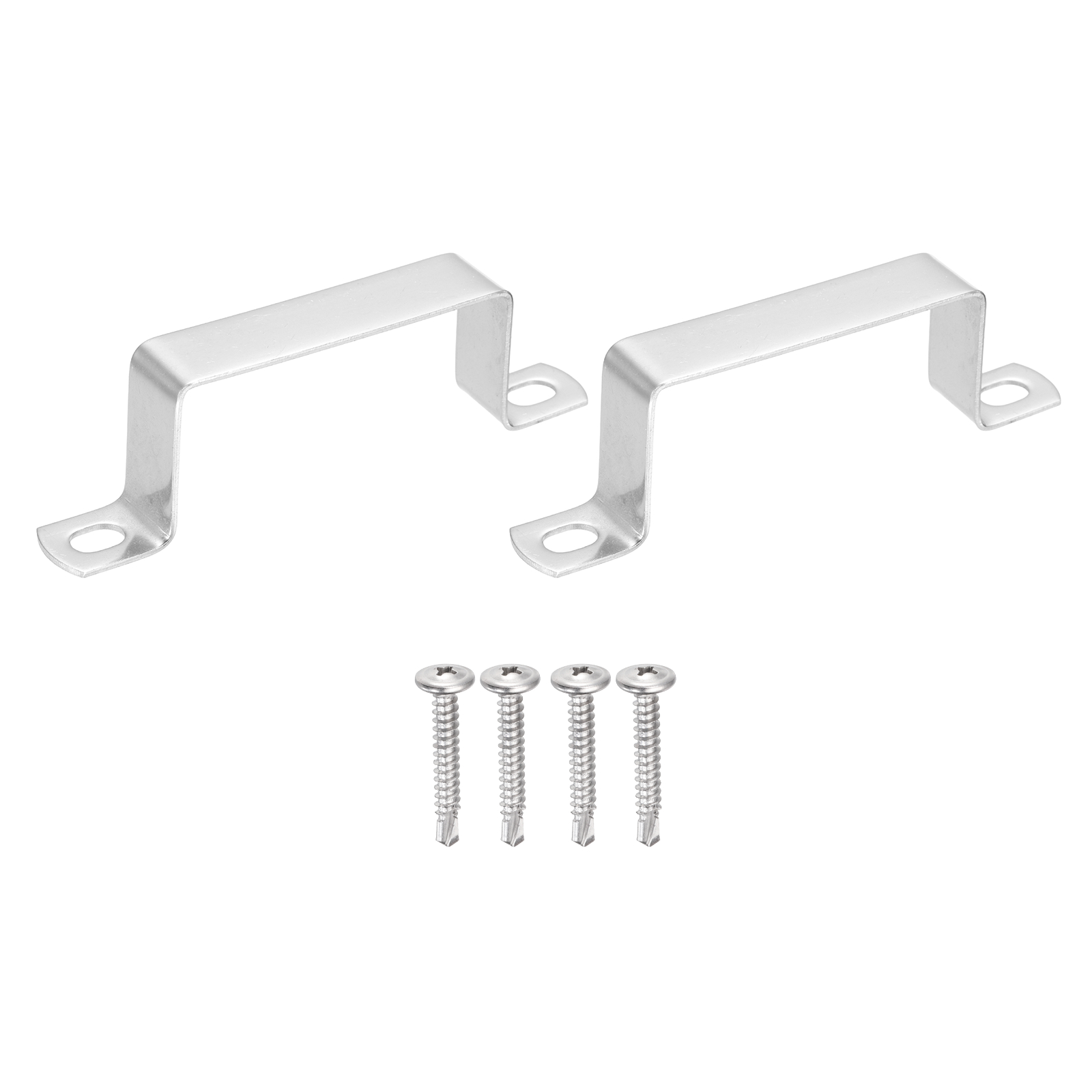 Uxcell 2Pcs U Shape Square Tube Clamp, 80x40mm U Shaped Bracket 304 ...