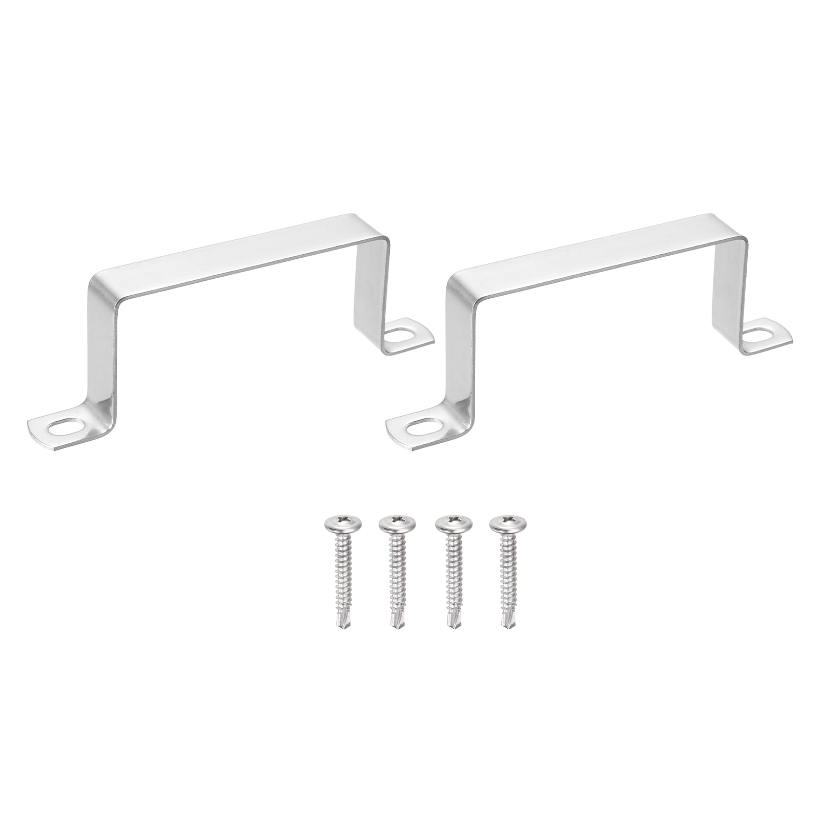 Uxcell 2Pcs U Shape Square Tube Clamp, 95x45mm U Shaped Bracket 304 ...