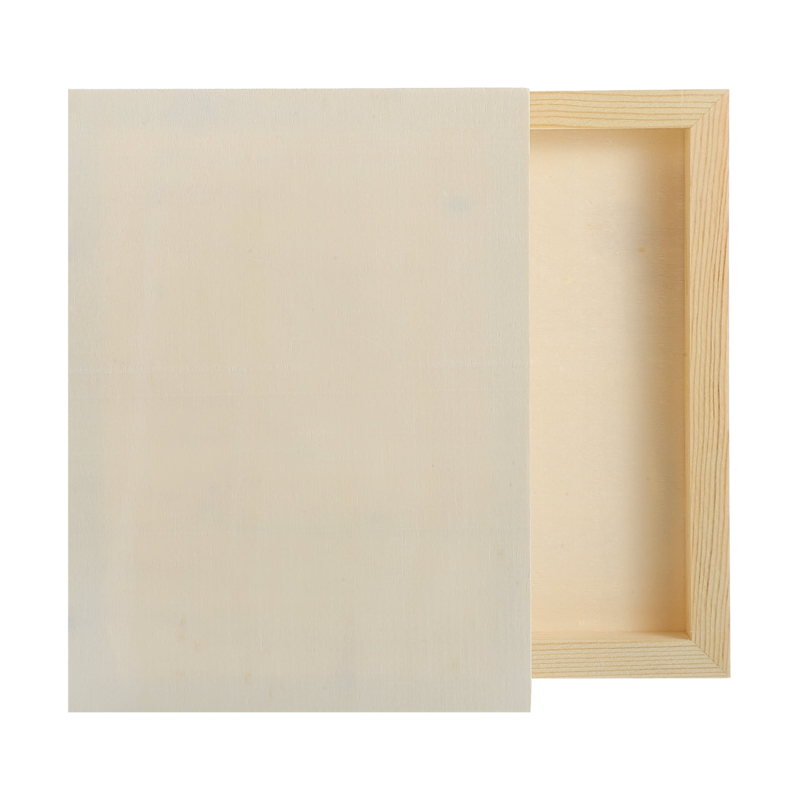 Uxcell 2Pcs Wood Canvas Boards, 6x8 Inch Wood Art Canvases Square ...