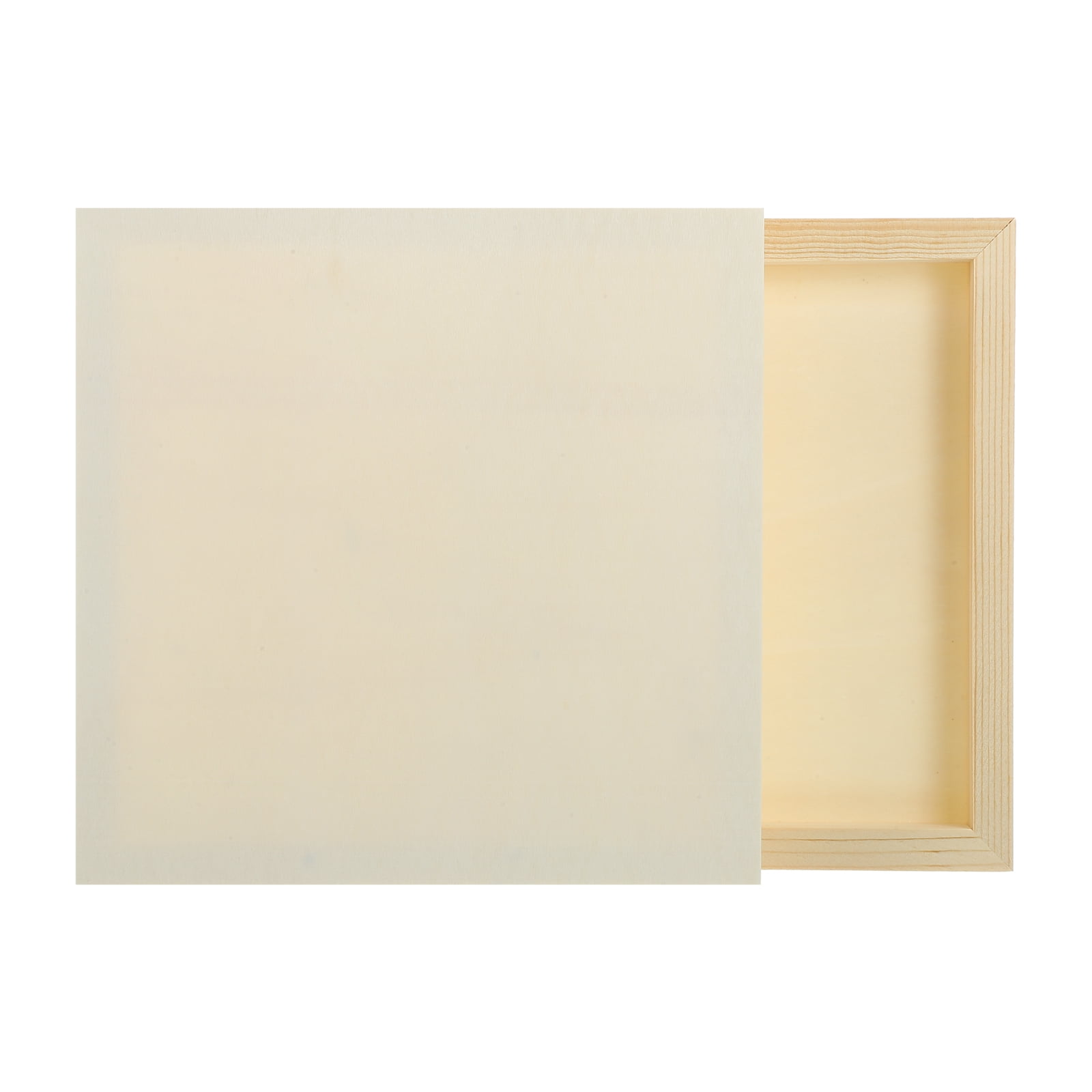 Uxcell 2Pcs Wood Canvas Boards, 8x8 Inch Wood Art Canvases Square ...