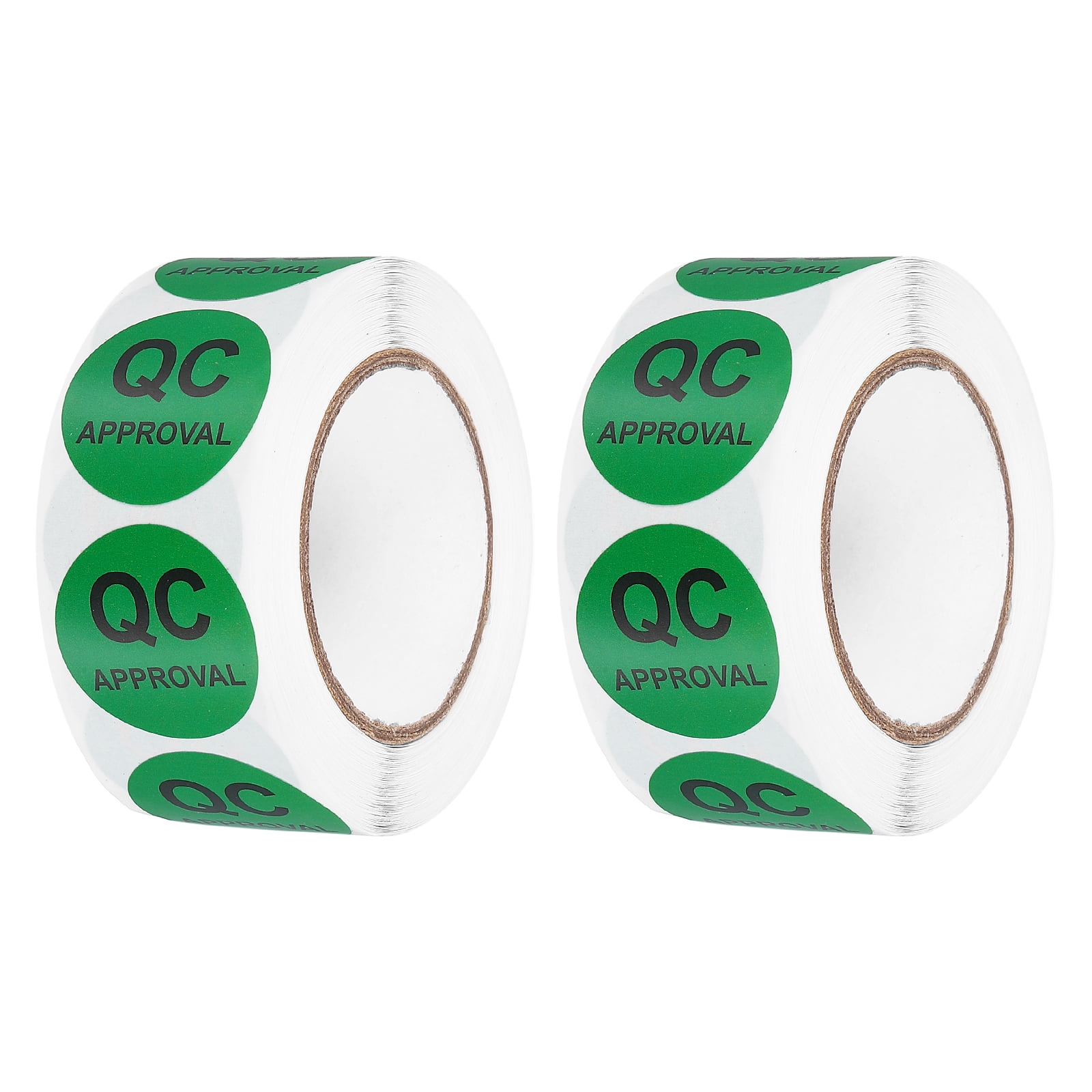 Uxcell 2Roll 1000Pcs QC Approval Labels, 1 Inch Inventory Quality ...