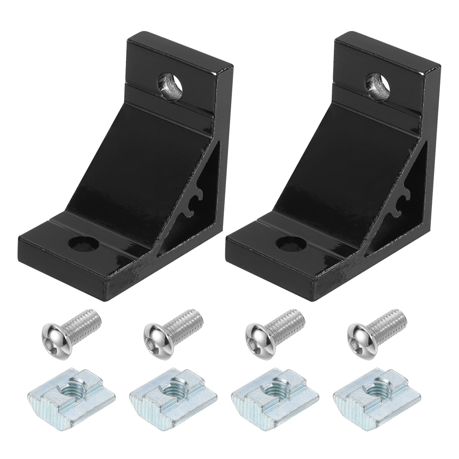Uxcell 2Set 90 Degree Angle Aluminum Profile Corner Bracket Joint ...