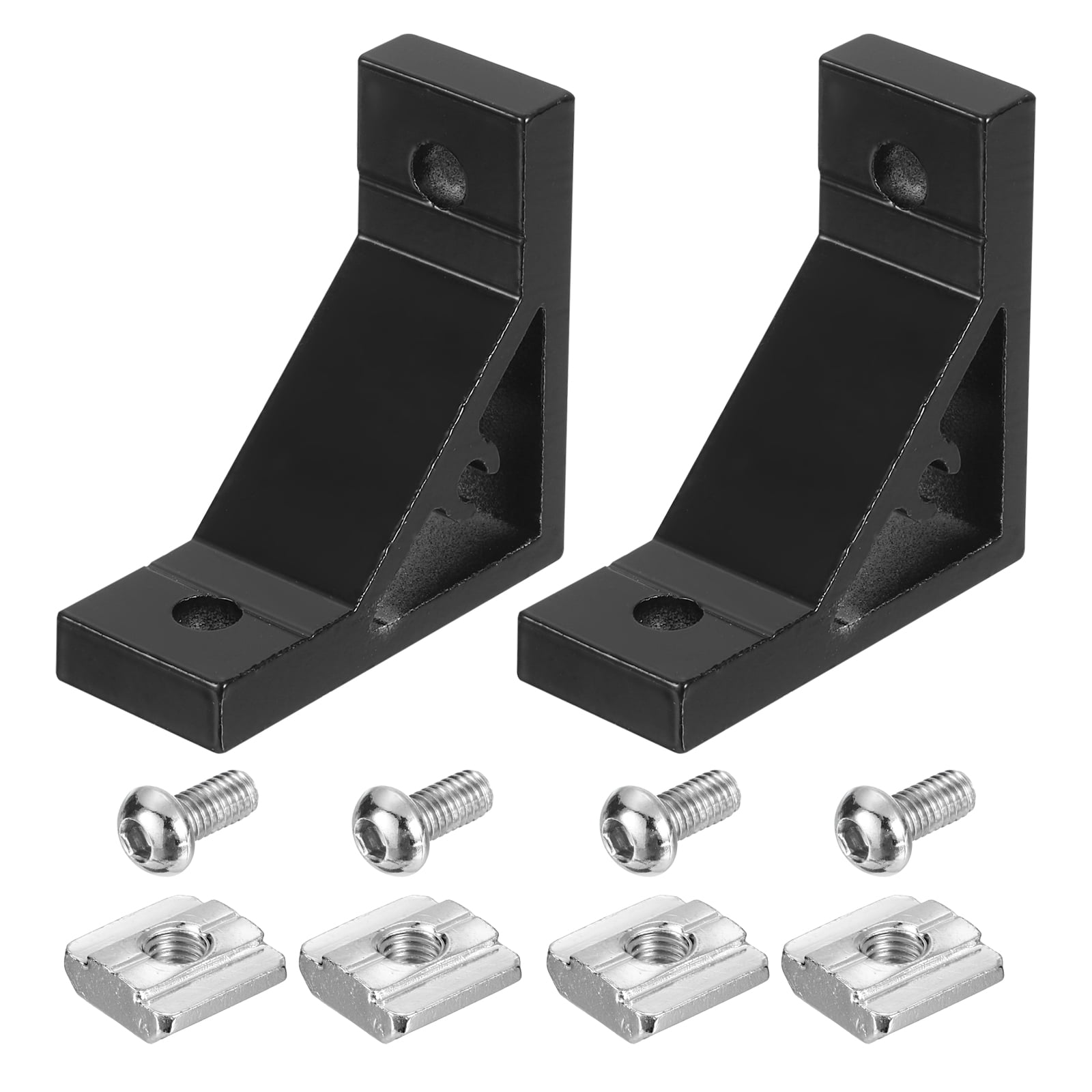 Uxcell 2Set 90 Degree Angle Aluminum Profile Corner Brackets Joint ...