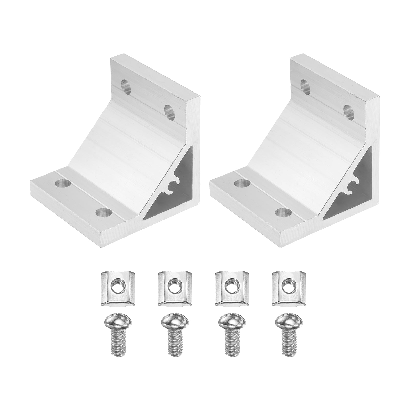Uxcell 2Set 90 Degree Angle Corner Brackets, 3060 Series Aluminum ...