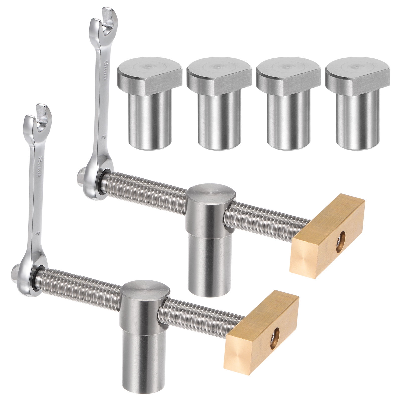 Uxcell 2Sets Woodworking Desktop Clips Fit 20mm Hole Adjustable Screw ...