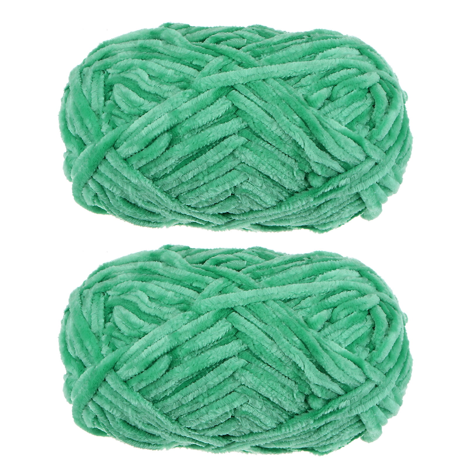 Uxcell 2Pcs Velvet Yarn Chenille Yarn 2x100g/7.1oz 174 Yards Total ...