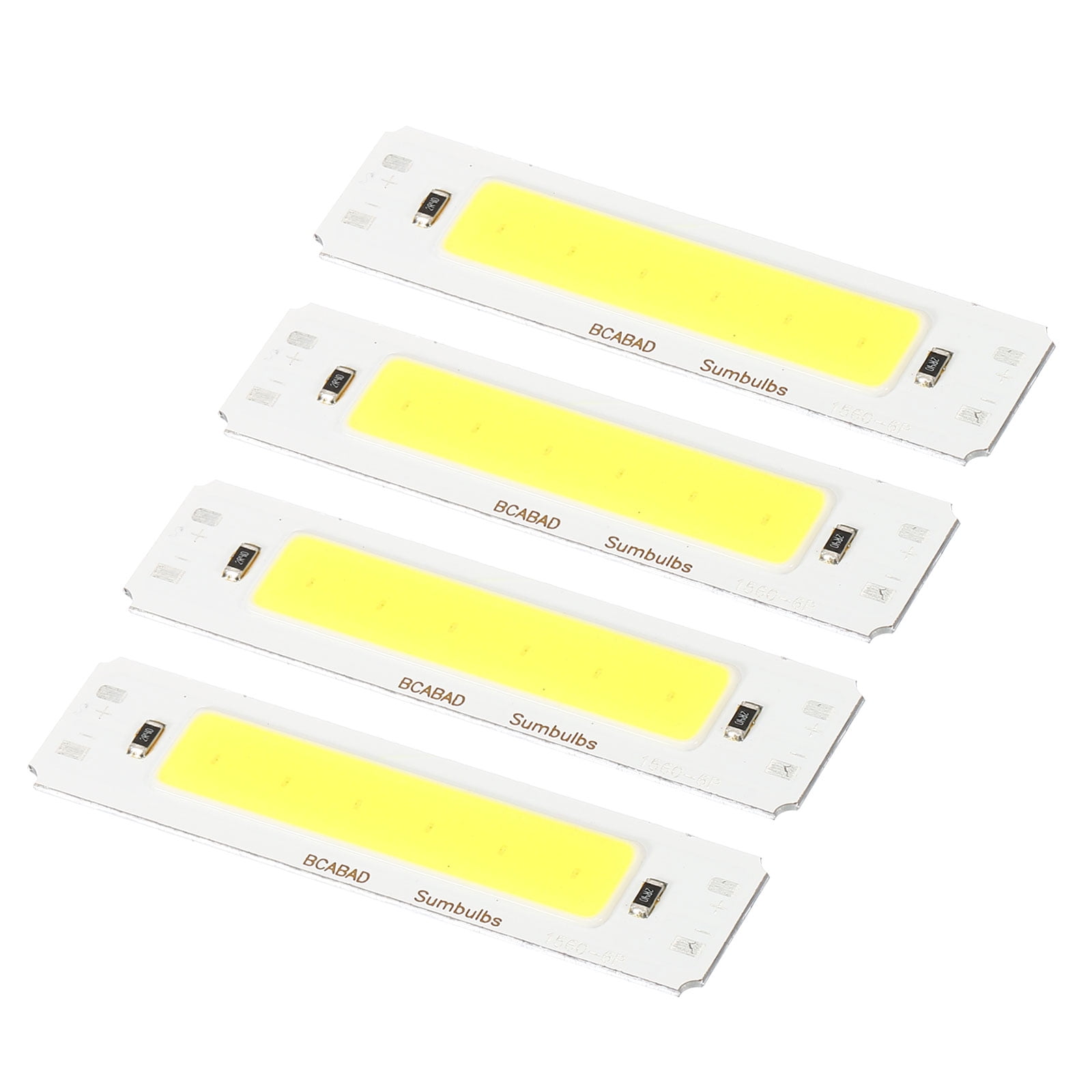 Uxcell 2W DC 3 3.7V LED Chip Bulb,Aluminum COB Lamps Bulb White Light ...