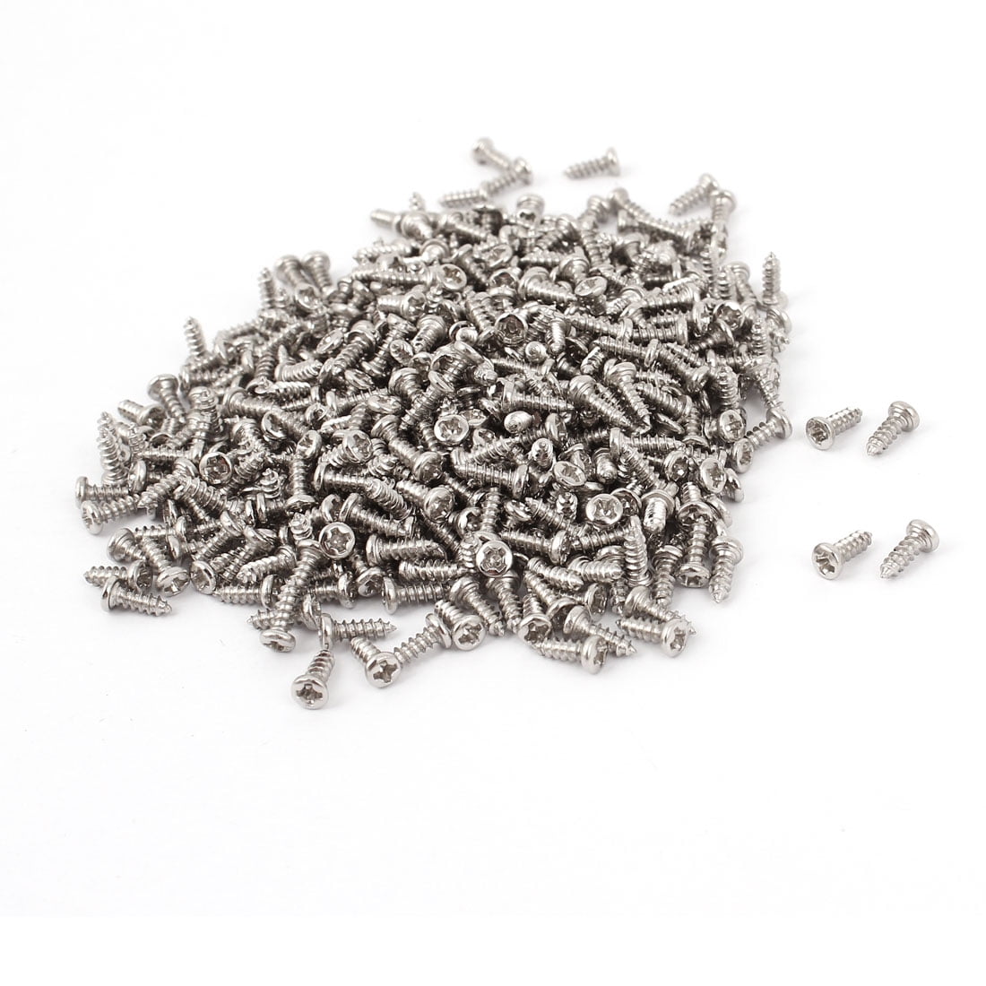 Uxcell 2m x 6mm Metal Self Tapping Magnetic Head Screws (1000-pack ...