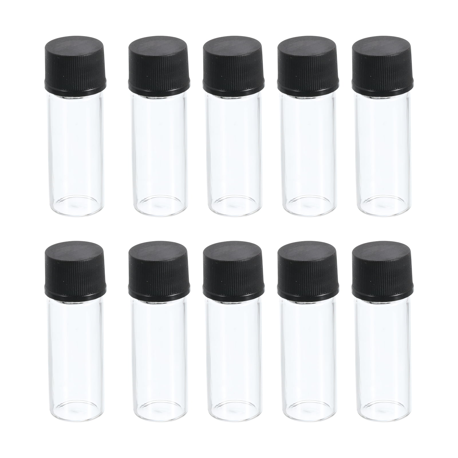 Uxcell 2mL Media Storage Bottle, 15 Pack Reagent Media Bottle Glass ...