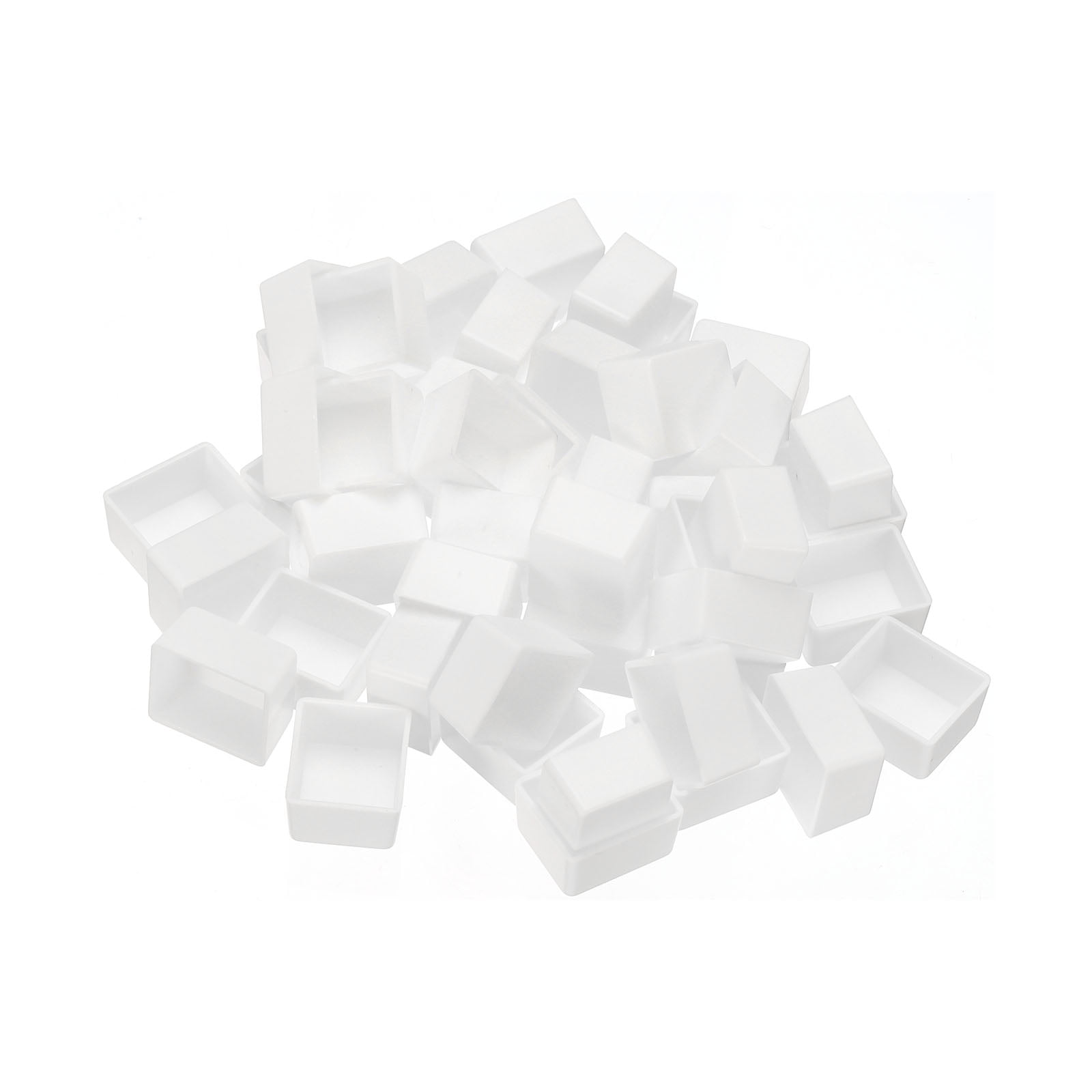 Uxcell 2ml Watercolor Pans, 48 Pack Empty Half Pans Plastic Watercolor ...