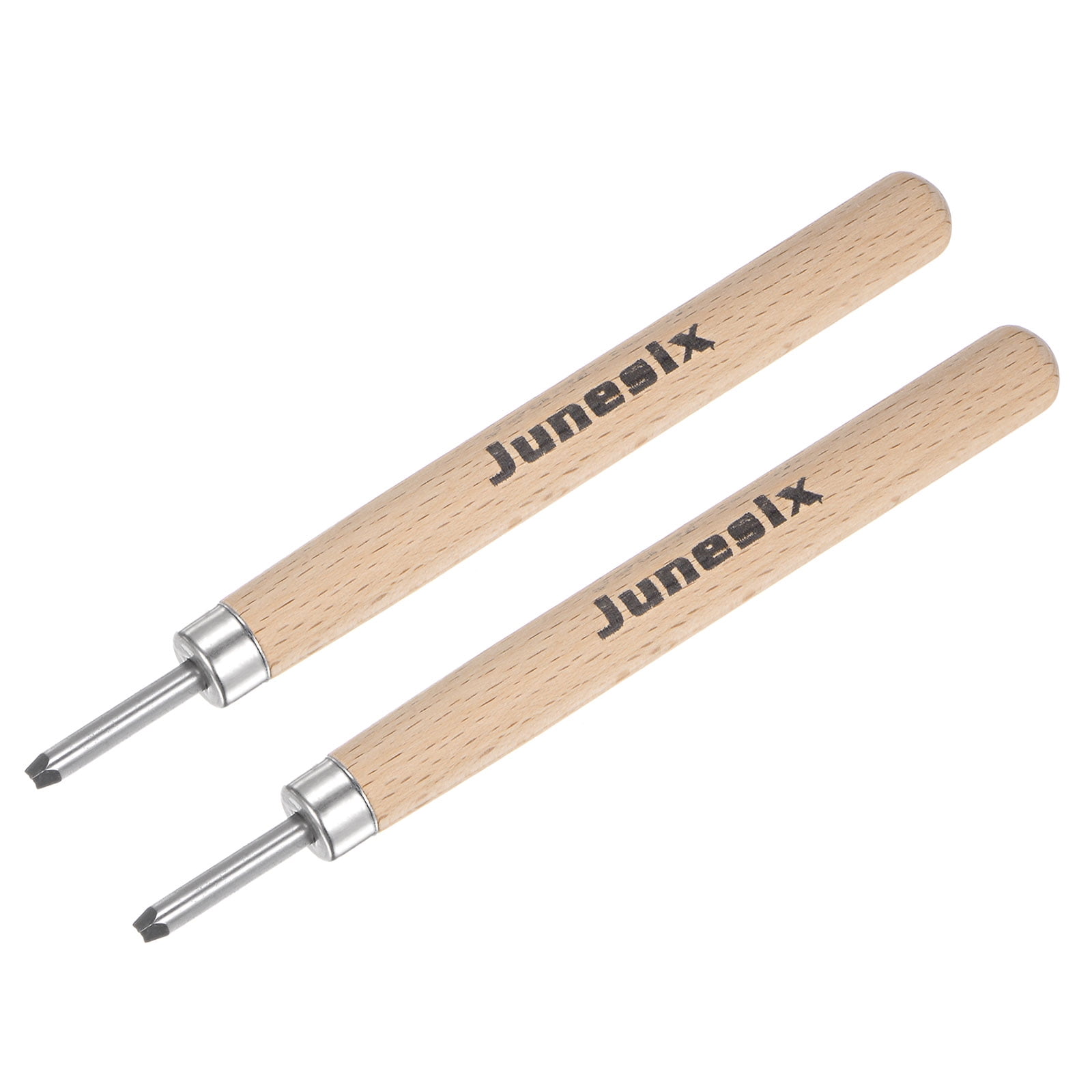 Uxcell 2mm 65# Manganese Steel Small Wood Handle Craft Carving Knife ...