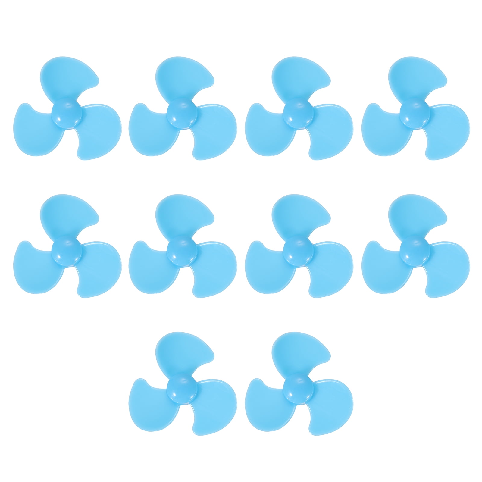 Uxcell 2mm DC Motor Shaft Propeller, 30mm Fan Shape 3-blade Plastic ...