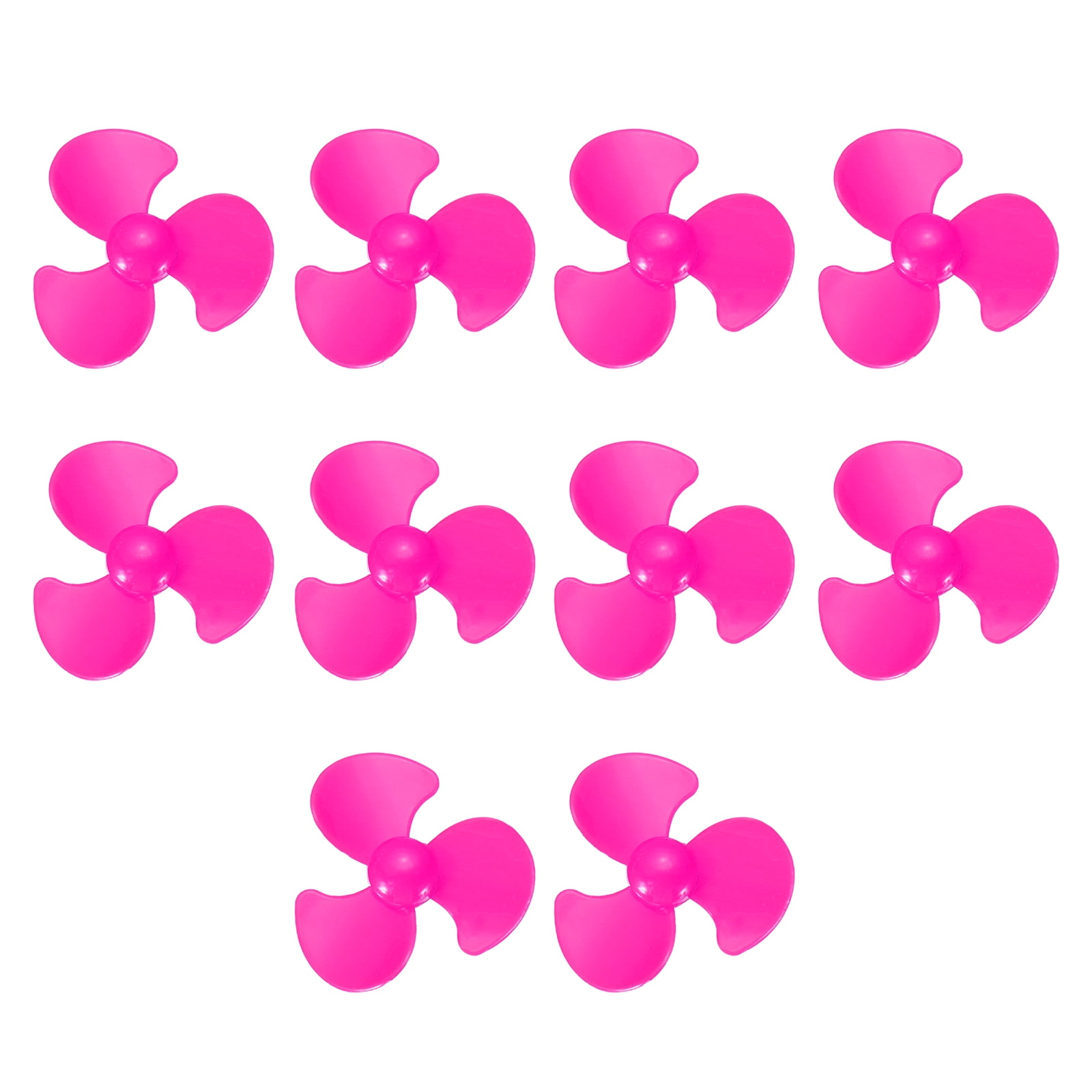 Uxcell 2mm DC Motor Shaft Propeller, 30mm Fan Shape 3-blade Plastic ...