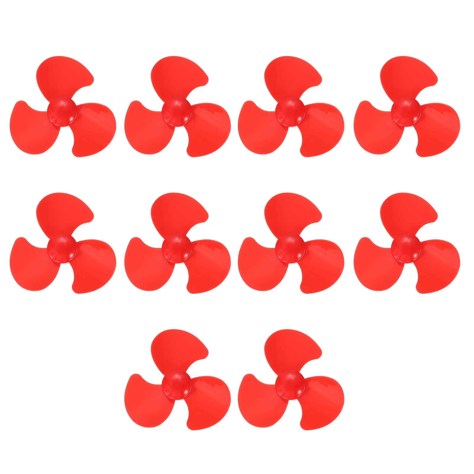 Uxcell 2mm DC Motor Shaft Propeller, 70mm Fan Shape 3-blade Plastic ...