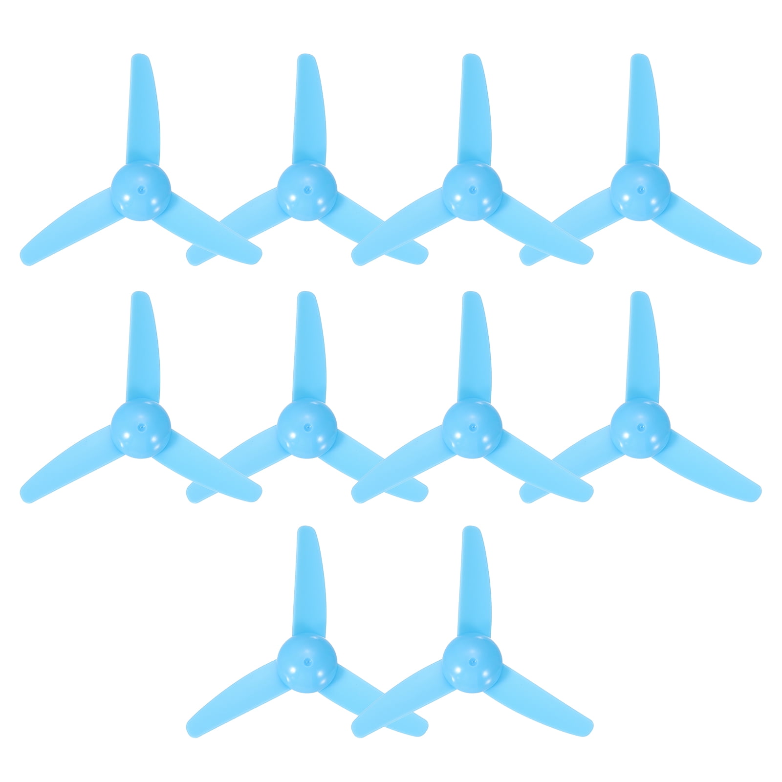 Uxcell 2mm DC Motor Shaft Propeller, 80mm Fan Shape 3-blade Plastic ...