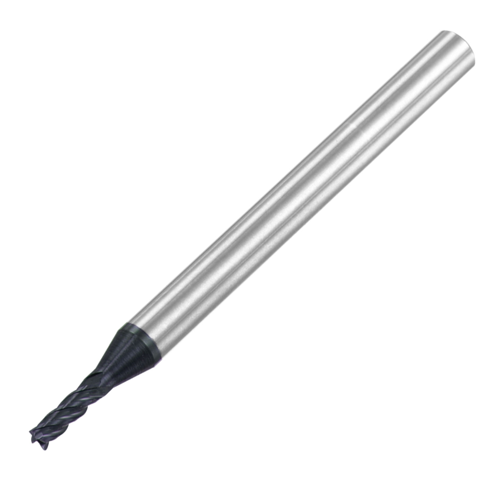 Uxcell 2mm Dia 4mm Shank HRC45 Carbide AlTiN Coated 4 Flute Square Nose ...
