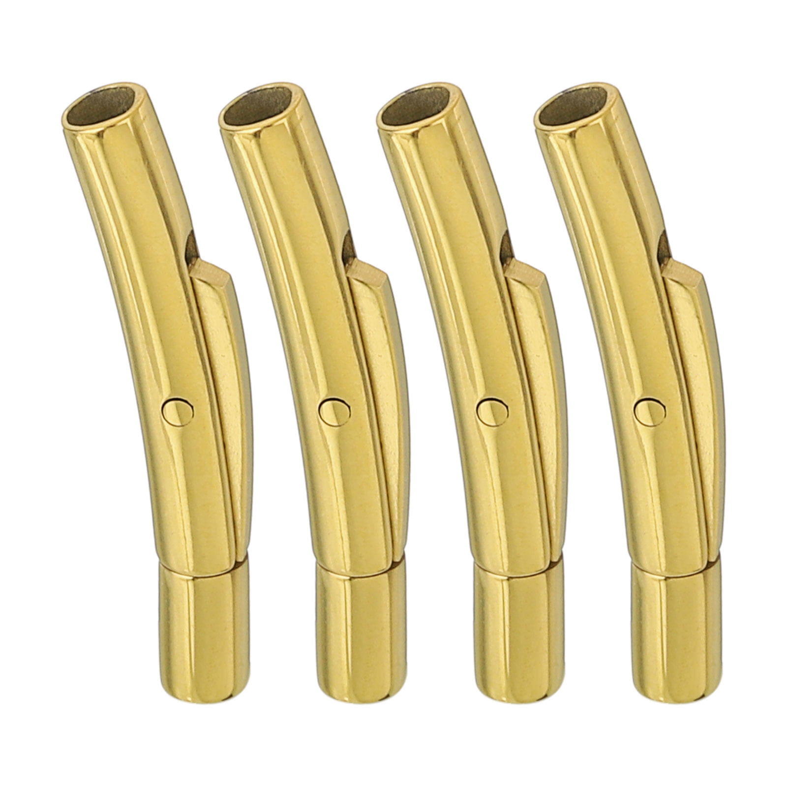 Uxcell 2mm Hole Column Clasps, 4 Pack Leather Cord End Clasp Connectors ...