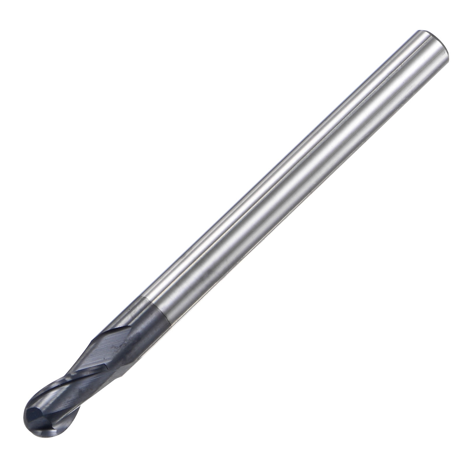 Uxcell 2mm Radius 4mm Shank 50mm Length HRC45 Carbide AlTiSin Coated ...