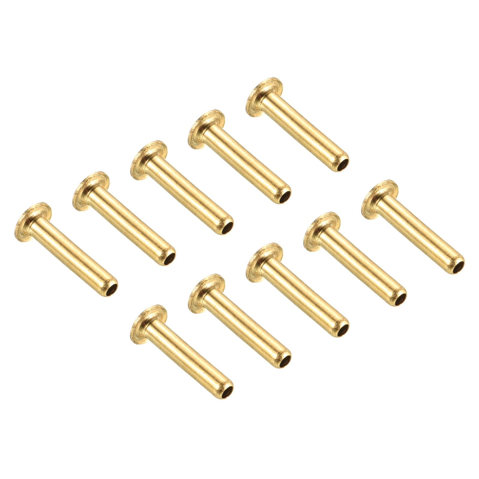 Uxcell 2mm Tube Brass Compression Fittings, 10 Pack Insert Compression ...