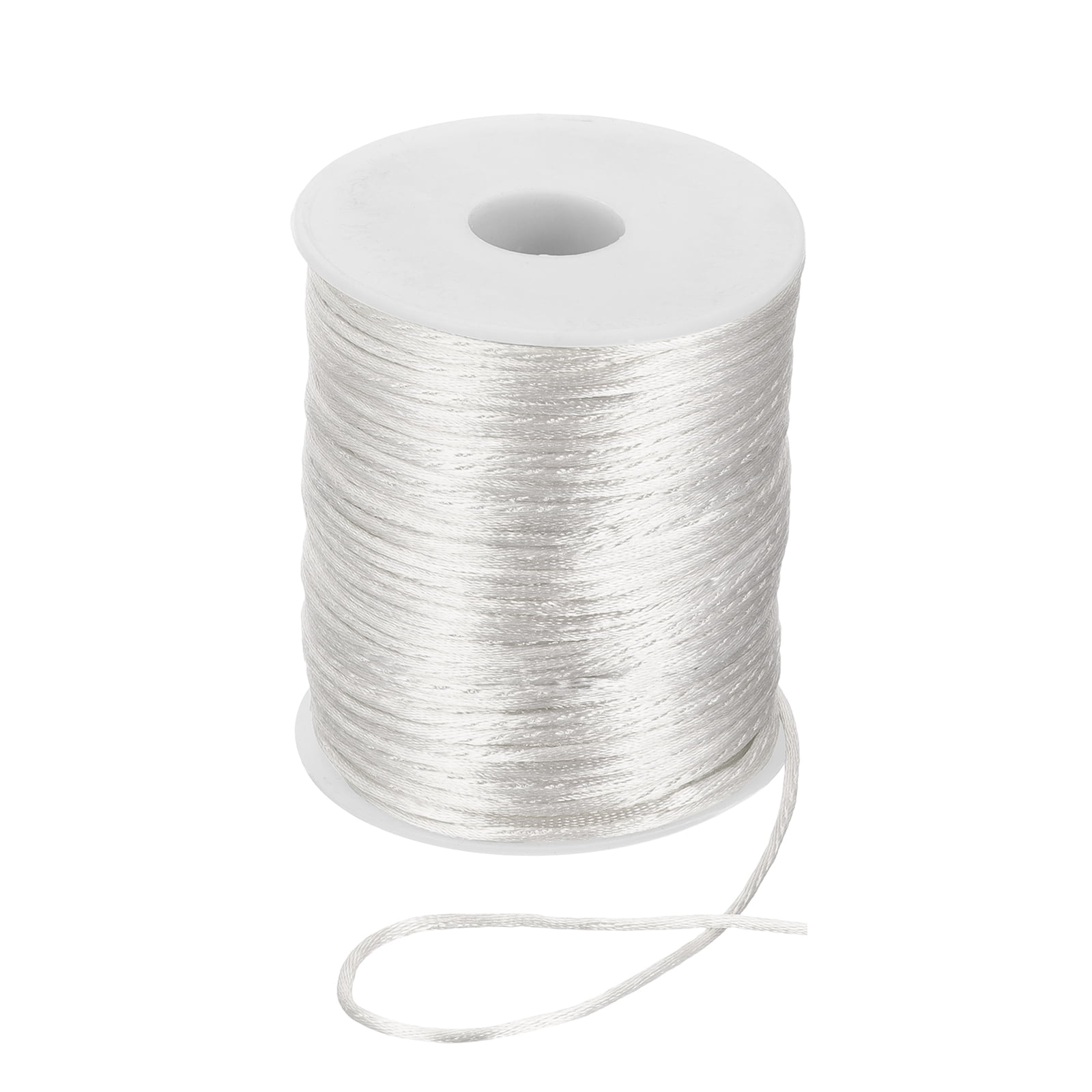 Uxcell 2mm x 110 Yard Nylon String Cord Beading Satin String for ...