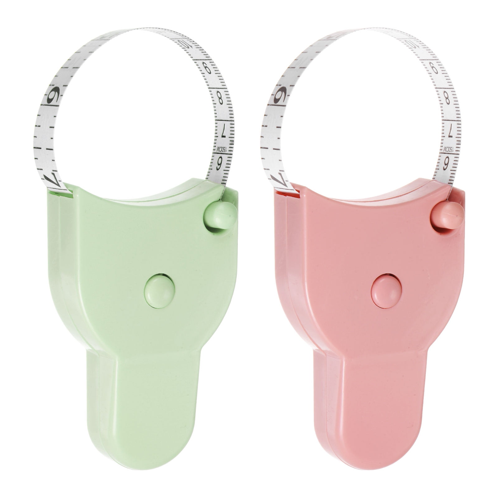 Uxcell 2pack Body Measure Tape 60" 150cm Automatic Telescopic Tape ...