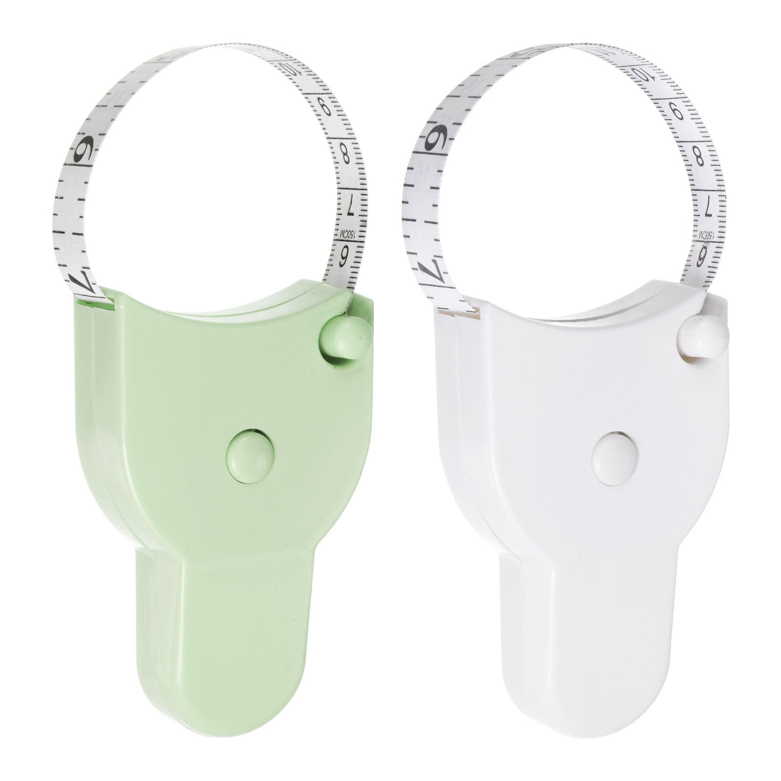 Uxcell 2pack Body Measure Tape 60" 150cm Automatic Telescopic Tape ...