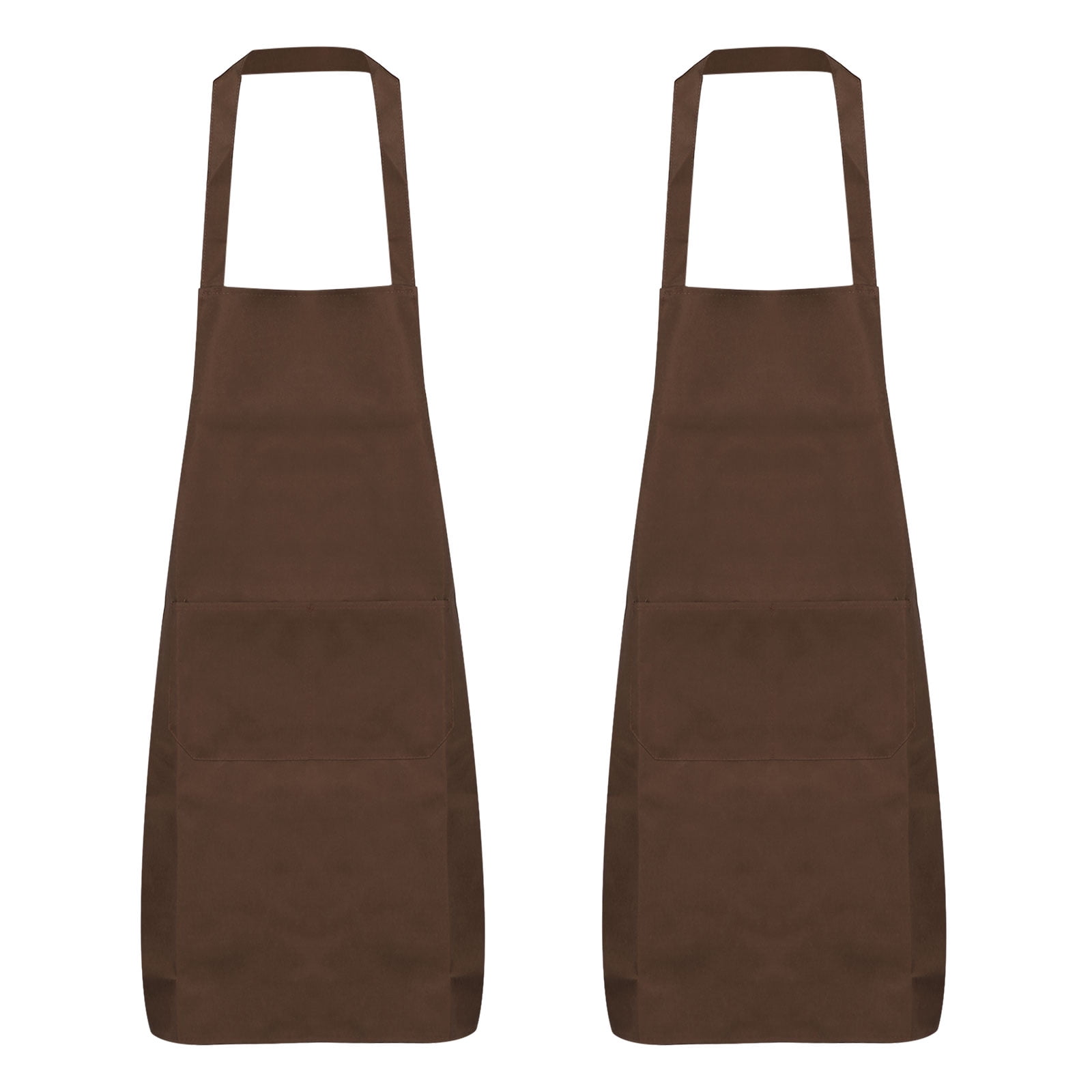 Uxcell 2pack Plain Bib Aprons Washable Aprons Kitchen Cooking Aprons ...