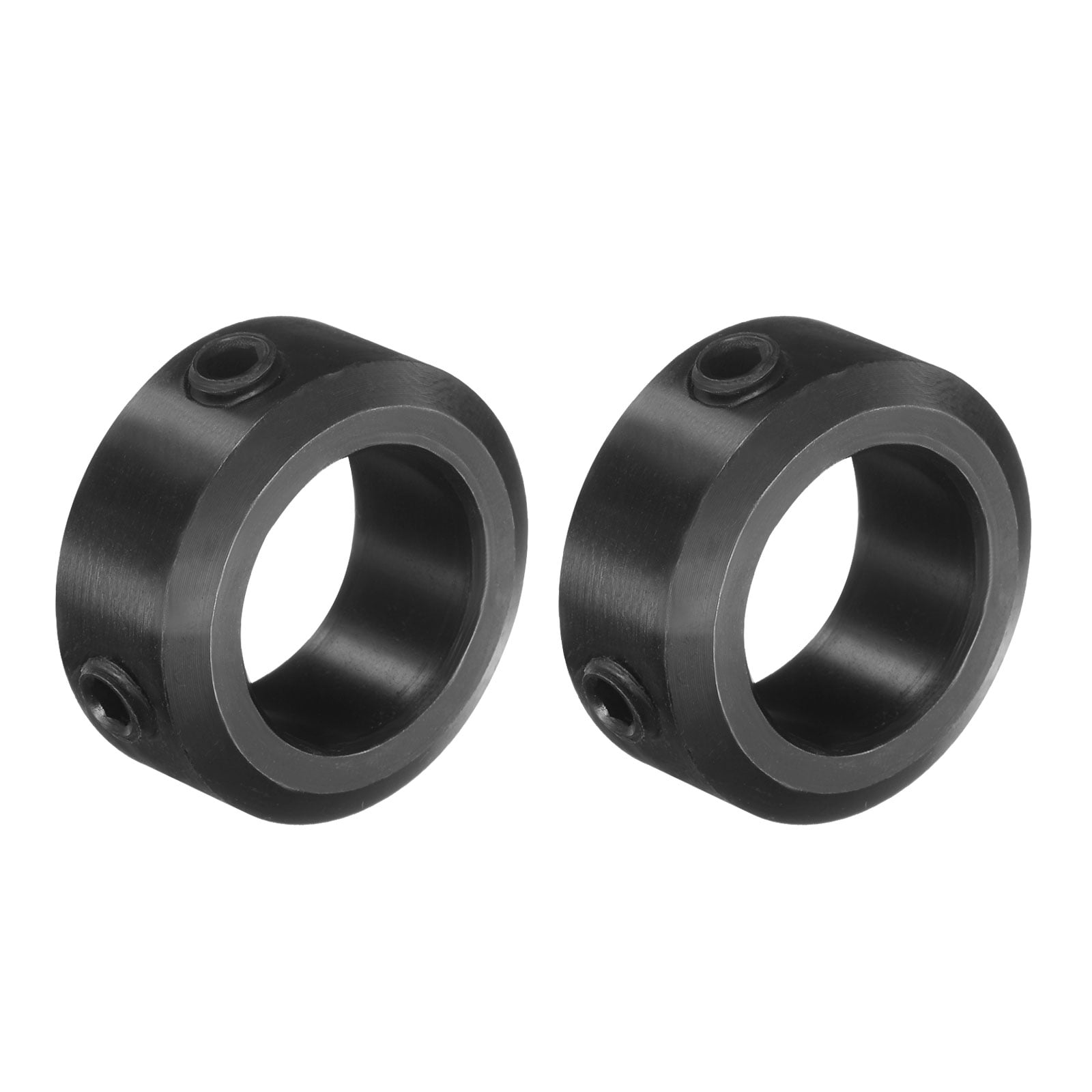 Uxcell 2pack Set-Screw Collars 15mm Bore, 1045 Steel Shaft Collars ...