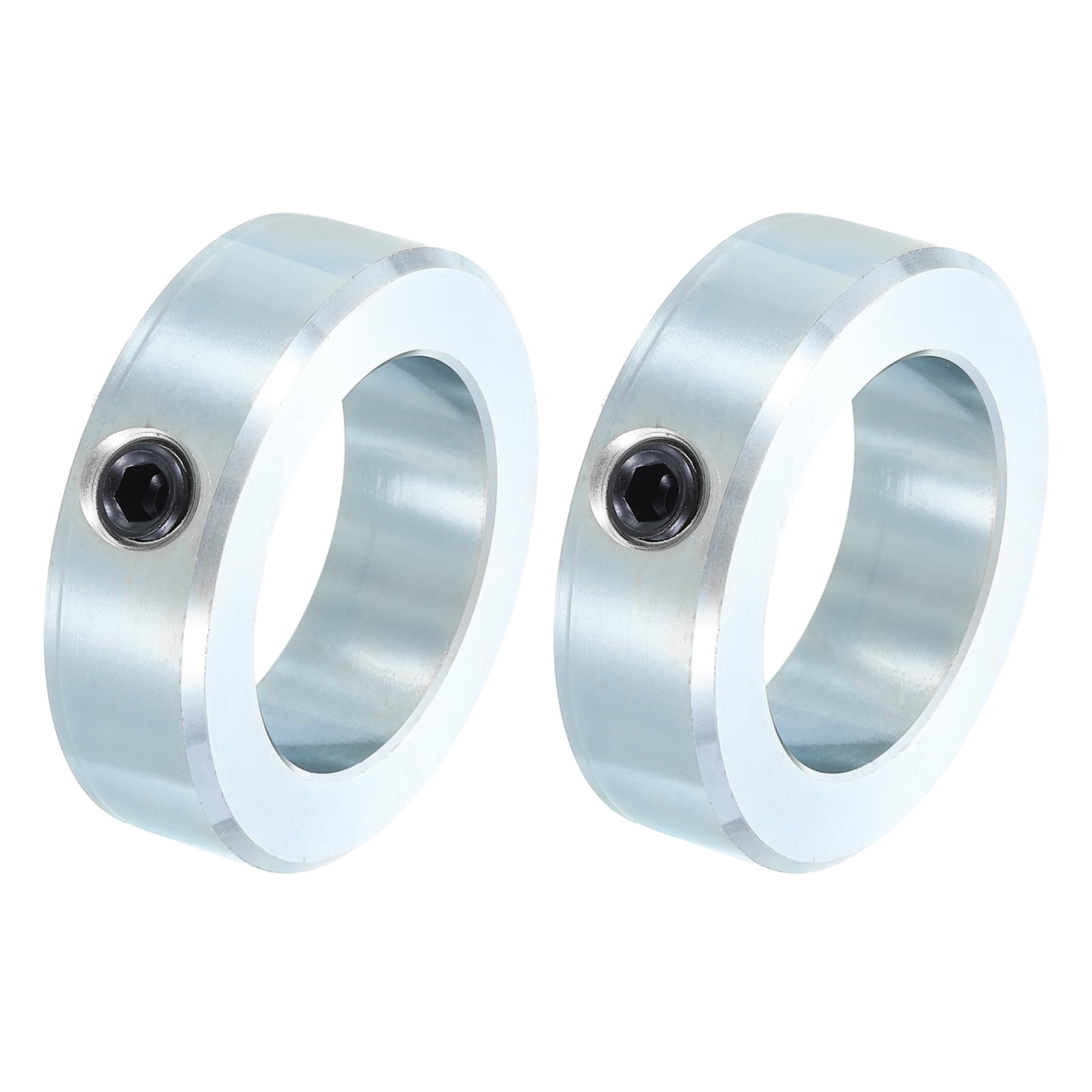 Uxcell 2pack Set Screw Collars 2" Bore Zinc Plated Steel Shaft Collars ...