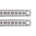 Uxcell 2pack Stainless Steel Ruler, 6" Metal Rulers 0.75" Wide Inch and ...