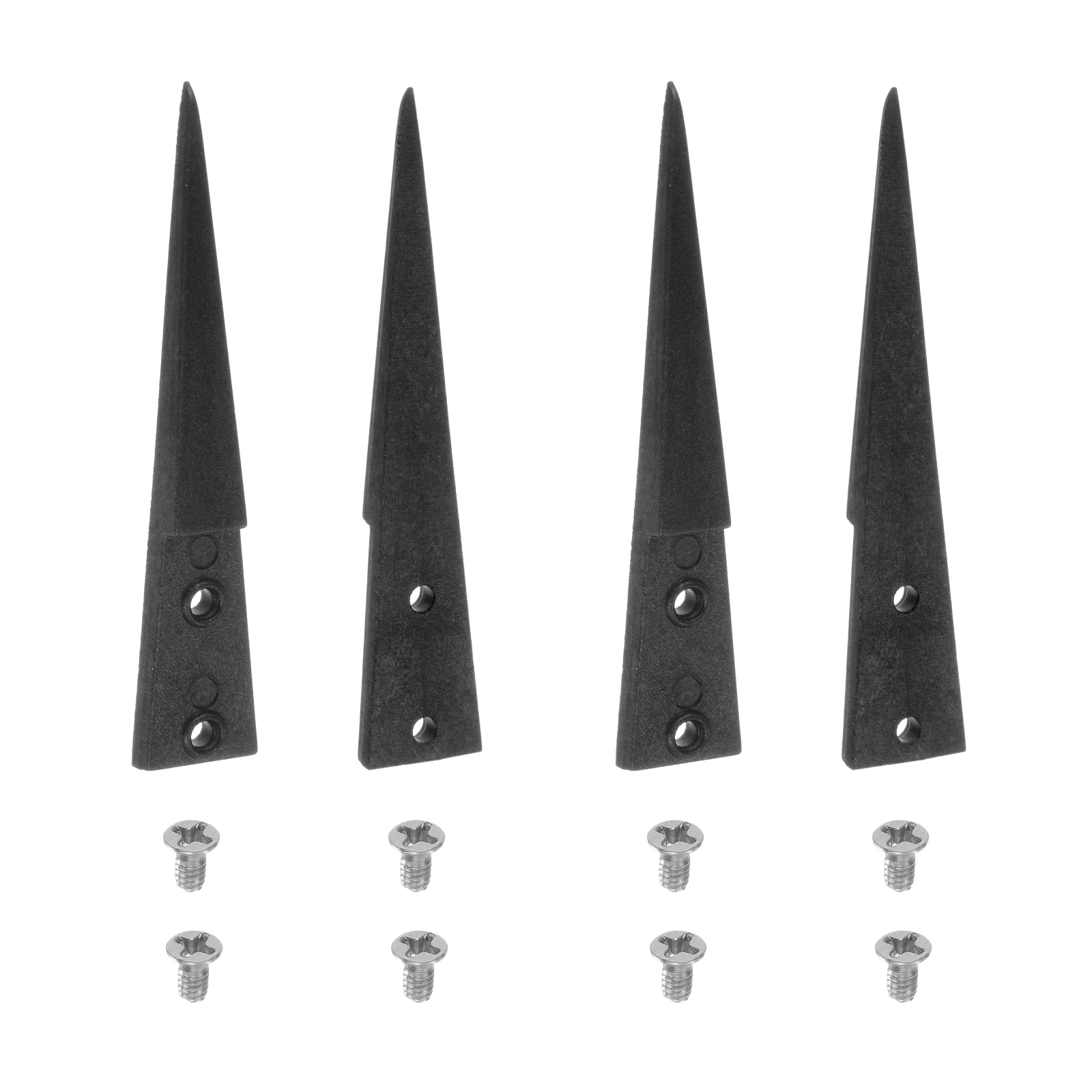 Uxcell 2pair Replaceable Ceramic Tweezer Tips 1.6" Carbon Fiber Pointed ...
