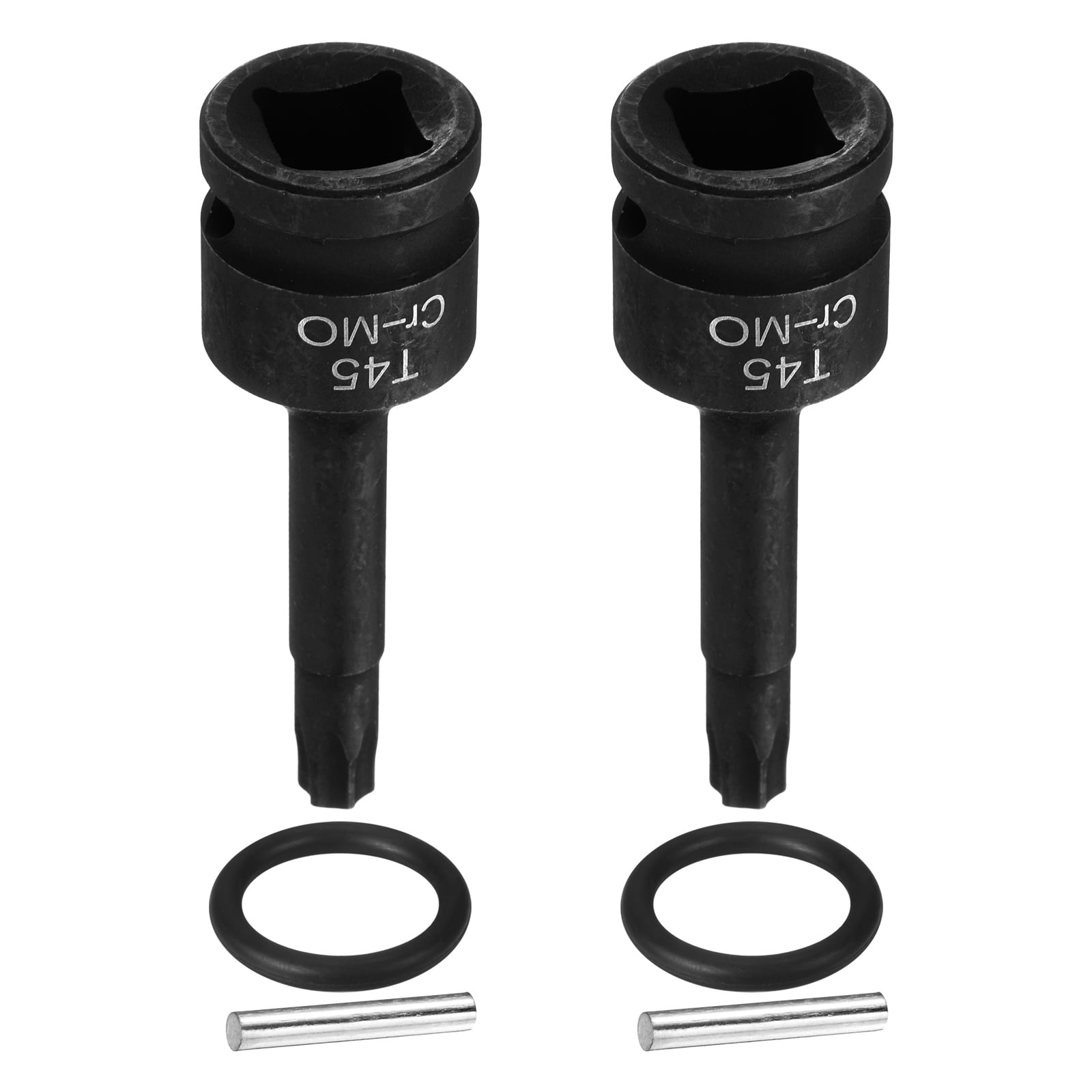 Uxcell 2pcs 1/2" Drive Torx Bit Socket T45 Impact 6 Point Star Bit ...
