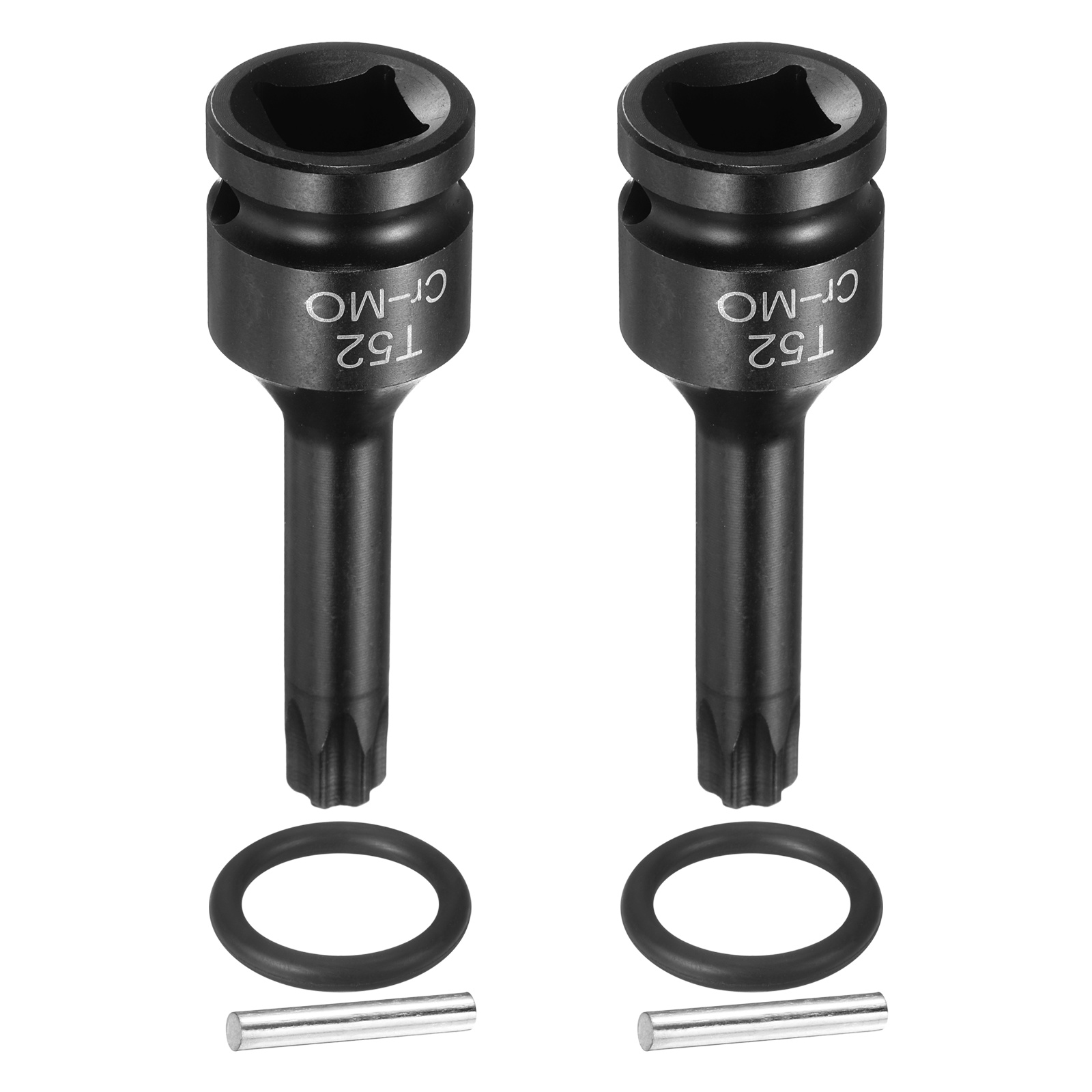 Uxcell 2pcs 1/2" Drive Torx Bit Socket T52 Impact 6 Point Star Bit ...