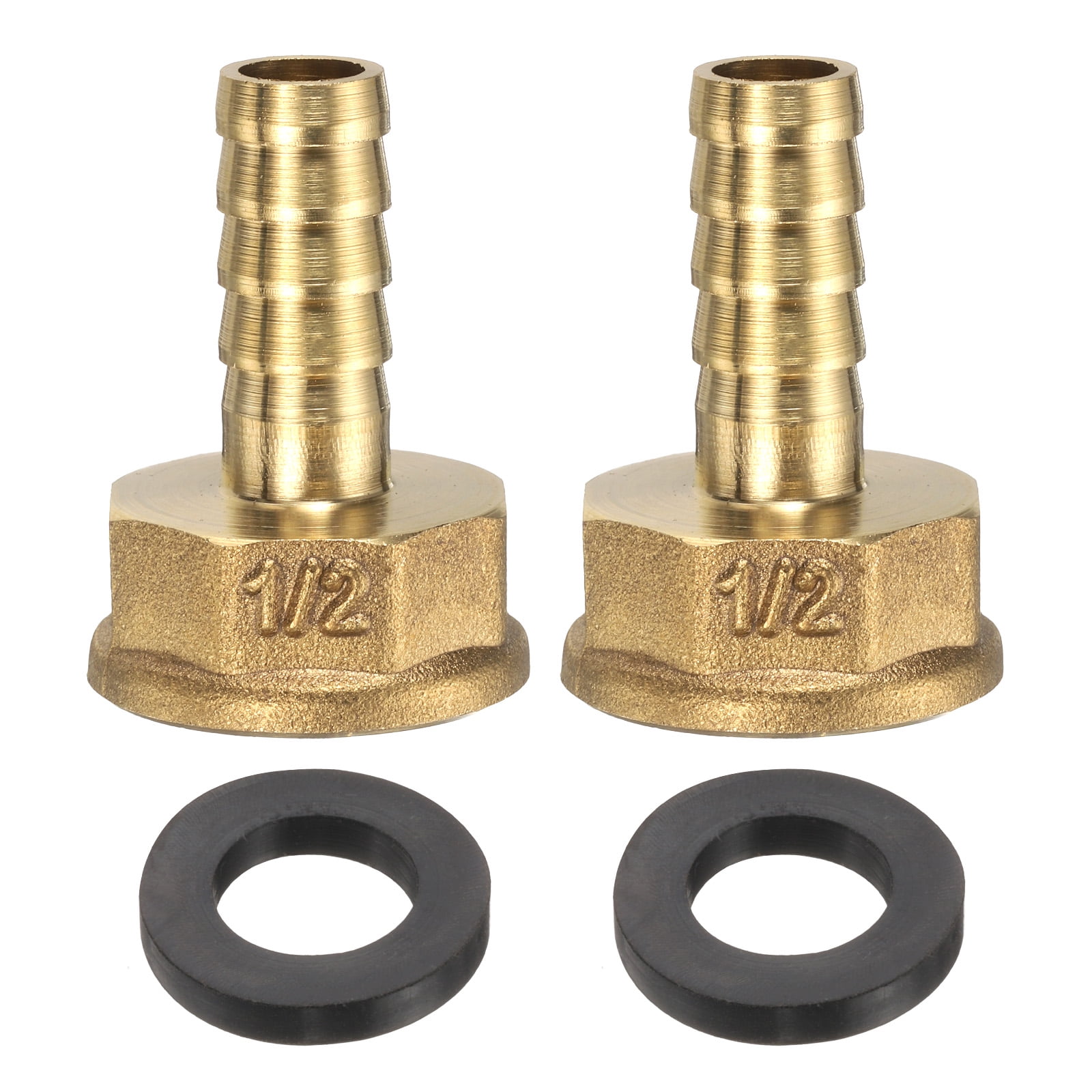 Uxcell 2pcs 1/2" PEX-A Expansion Fittings 10mm Metric Thread Brass ...