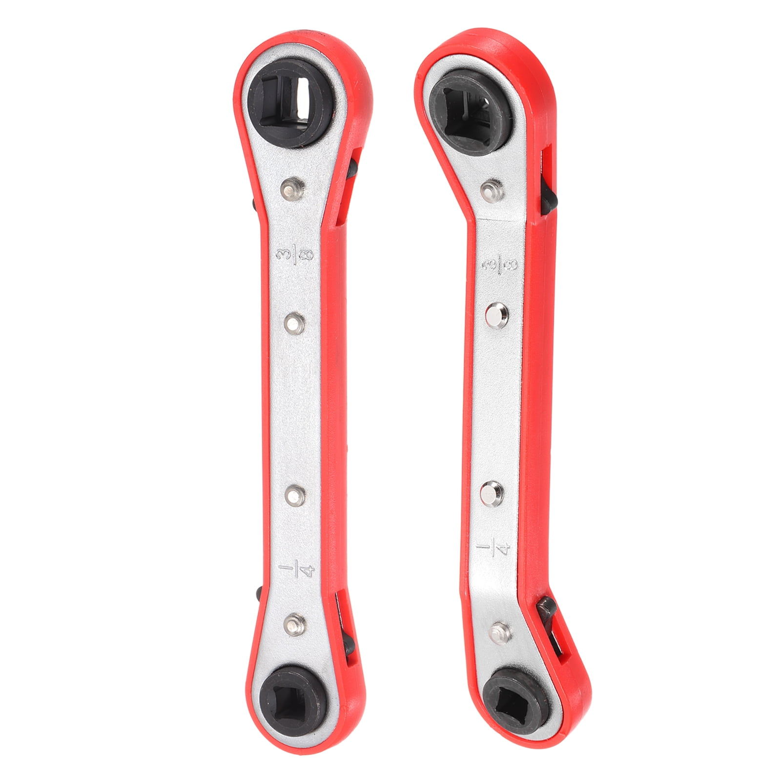 Uxcell 2pcs 1/4" 5/16" 3/16" 3/8" HVAC Service Wrench Set, Red ...
