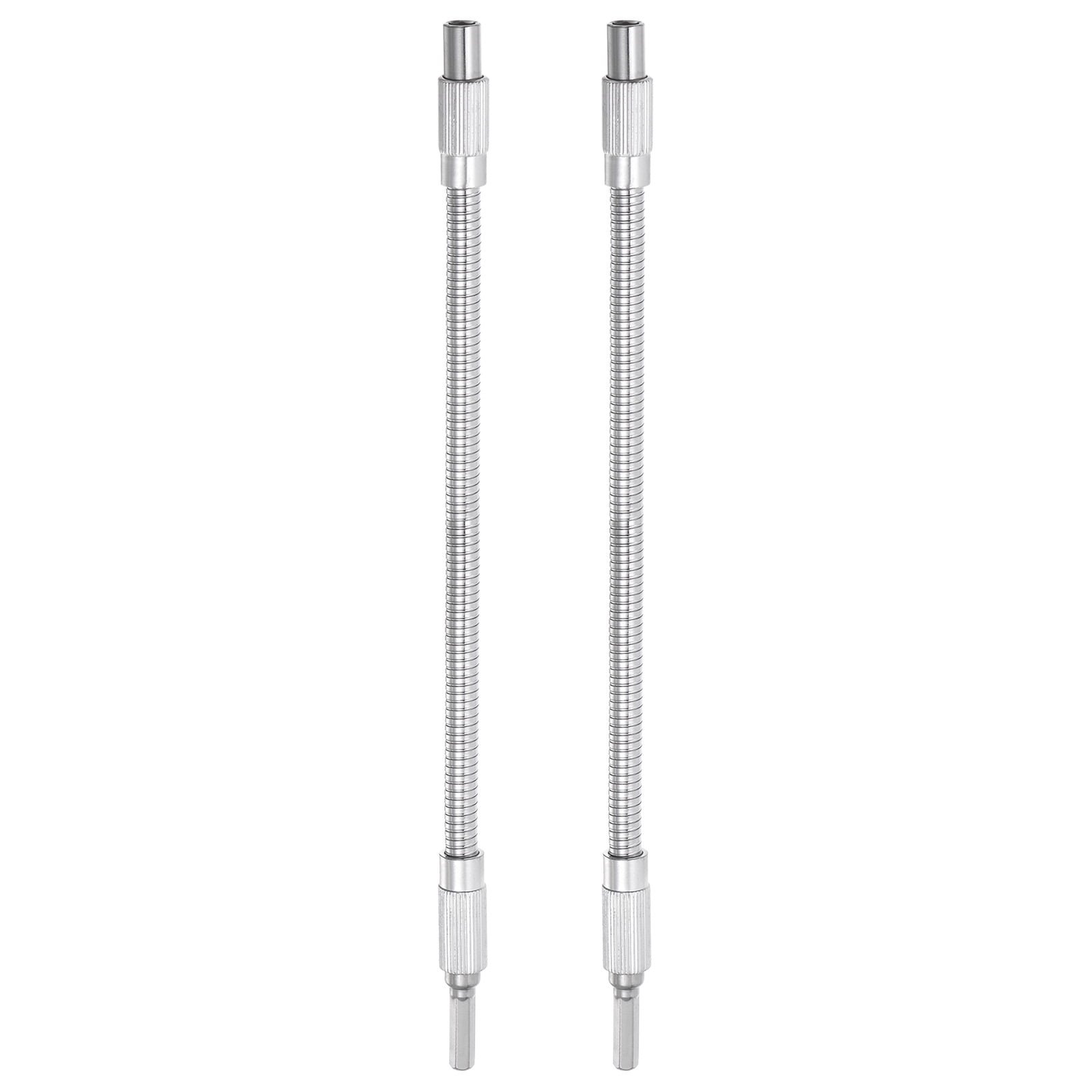 Uxcell 2pcs 1/4" Hex Shank Flexible Extension Bit Shaft 300mm Soft ...