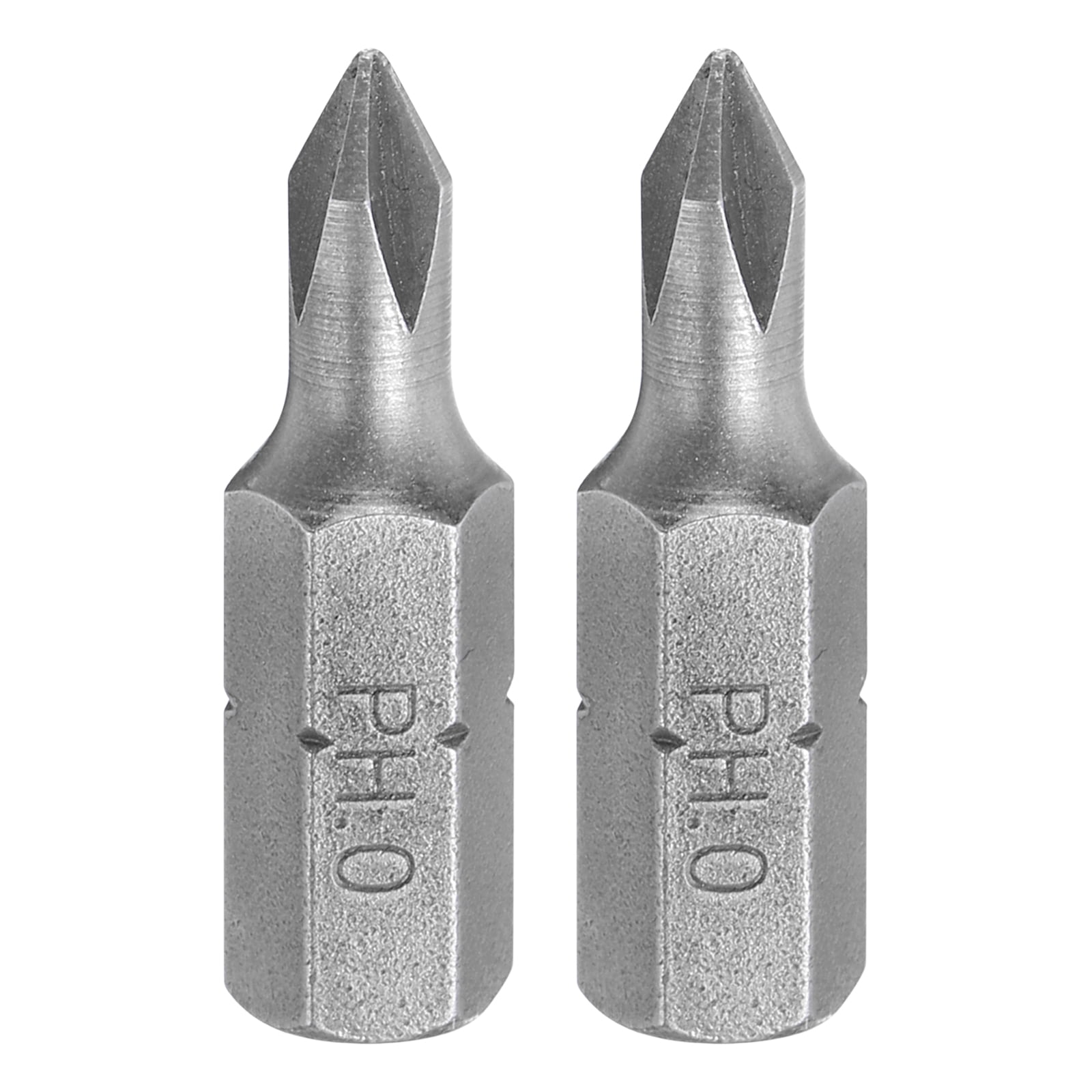 Uxcell 2pcs 1/4" Hex Shank PH0 Head 1" Length Phillips Screwdriver Bits ...