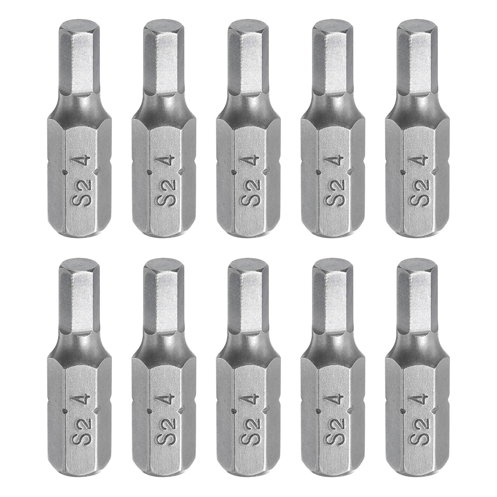 Uxcell 10pcs 1/4" Hex Shank H4 Magnetic Head 1" Length S2 Hexagon Drill ...