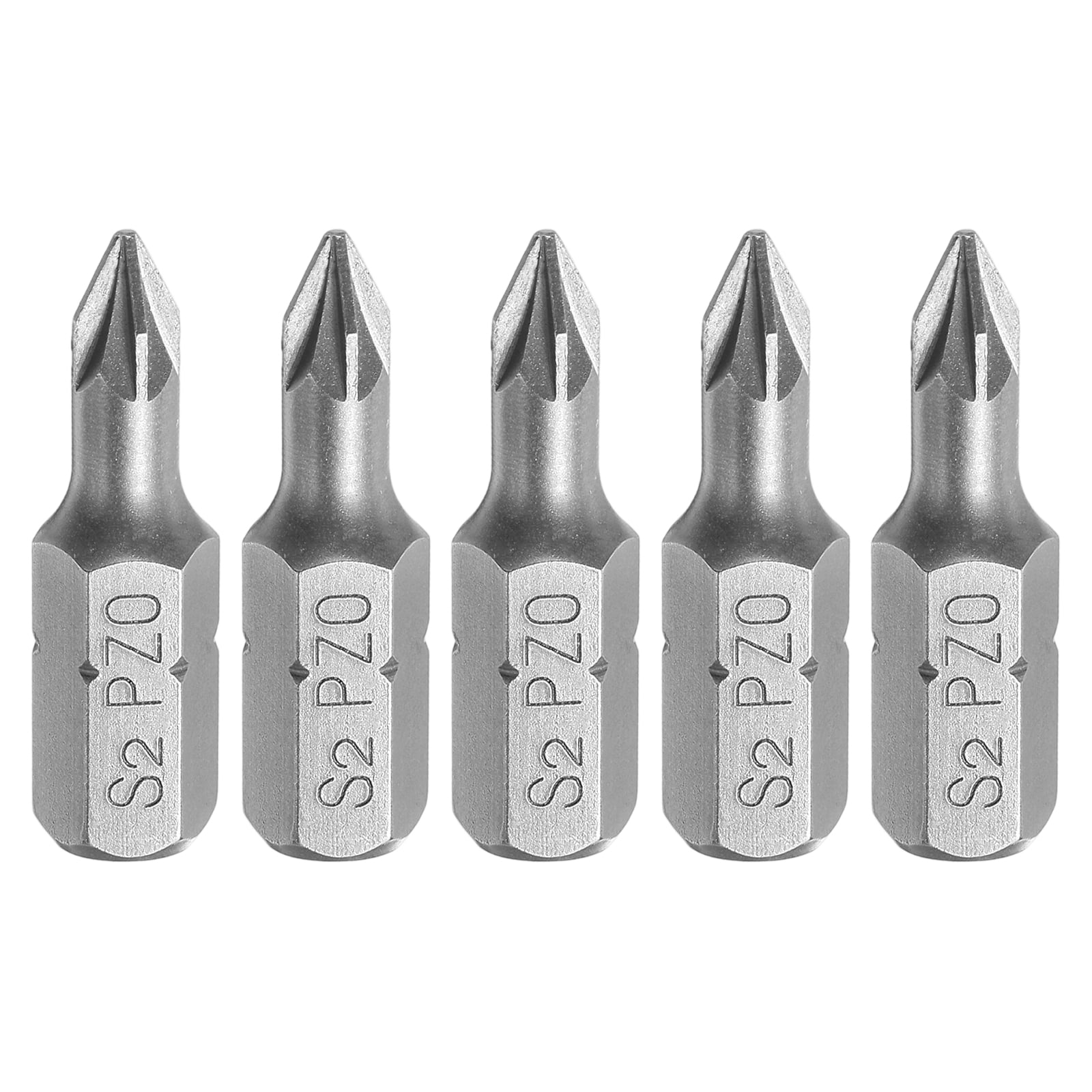 Uxcell 5pcs 1/4" Hex Shank PZ0 Magnetic Head 1" Length S2 Screwdriver ...