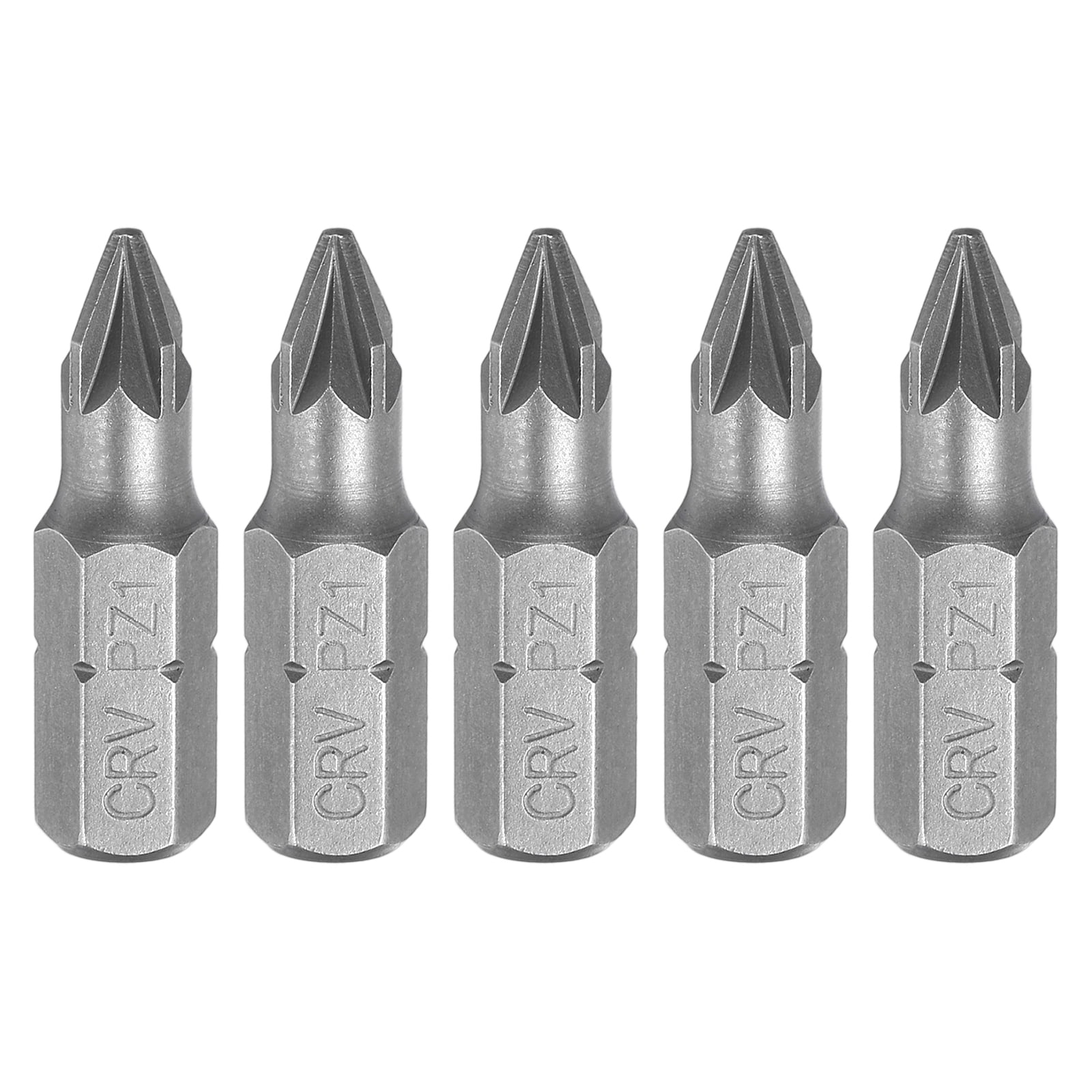 Uxcell 5pcs 1/4" Hex Shank PZ1 Magnetic Head 1" Length Screwdriver Bits ...