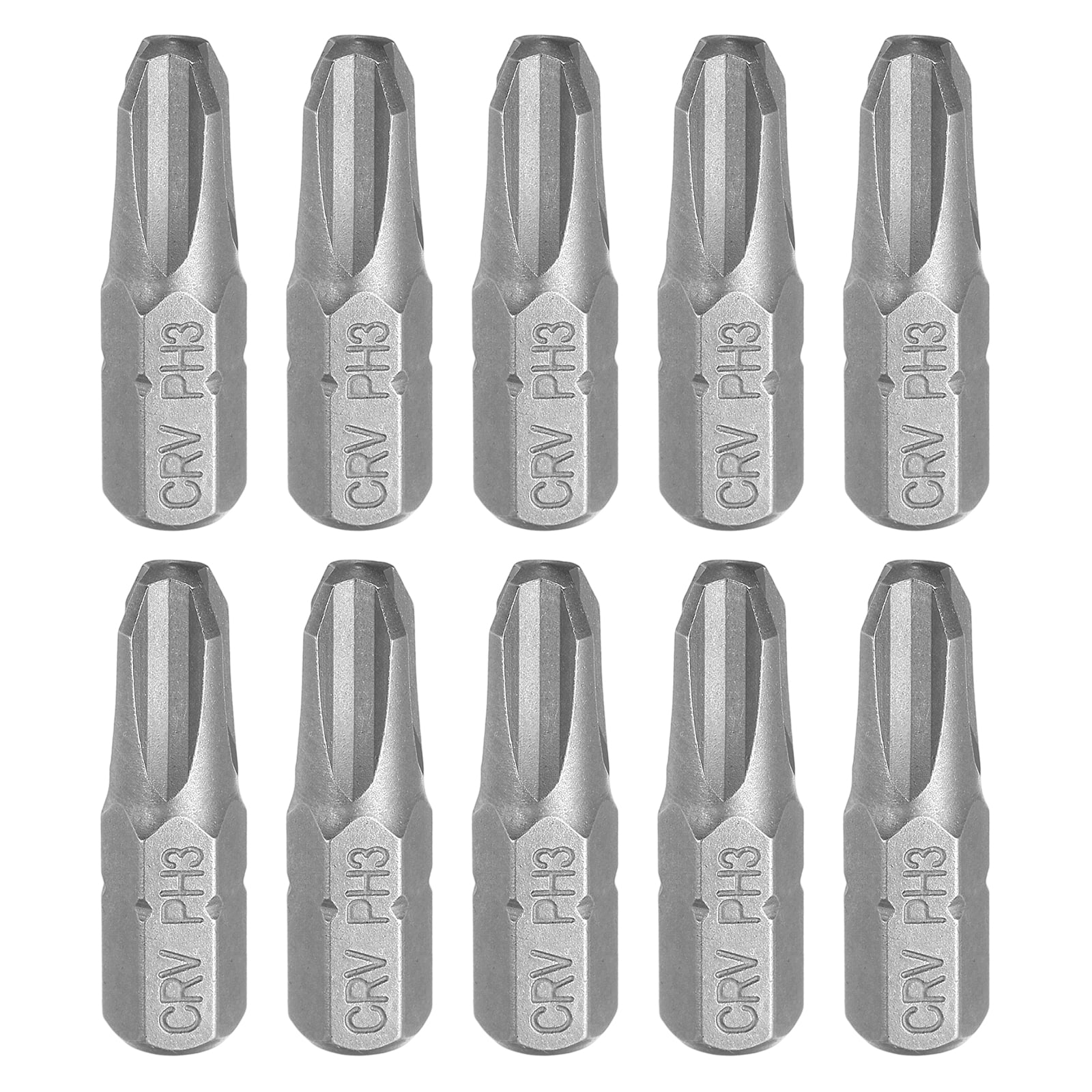 Uxcell 10pcs 1/4" Hex Shank PH3 Magnetic Head 1" Length Phillips ...