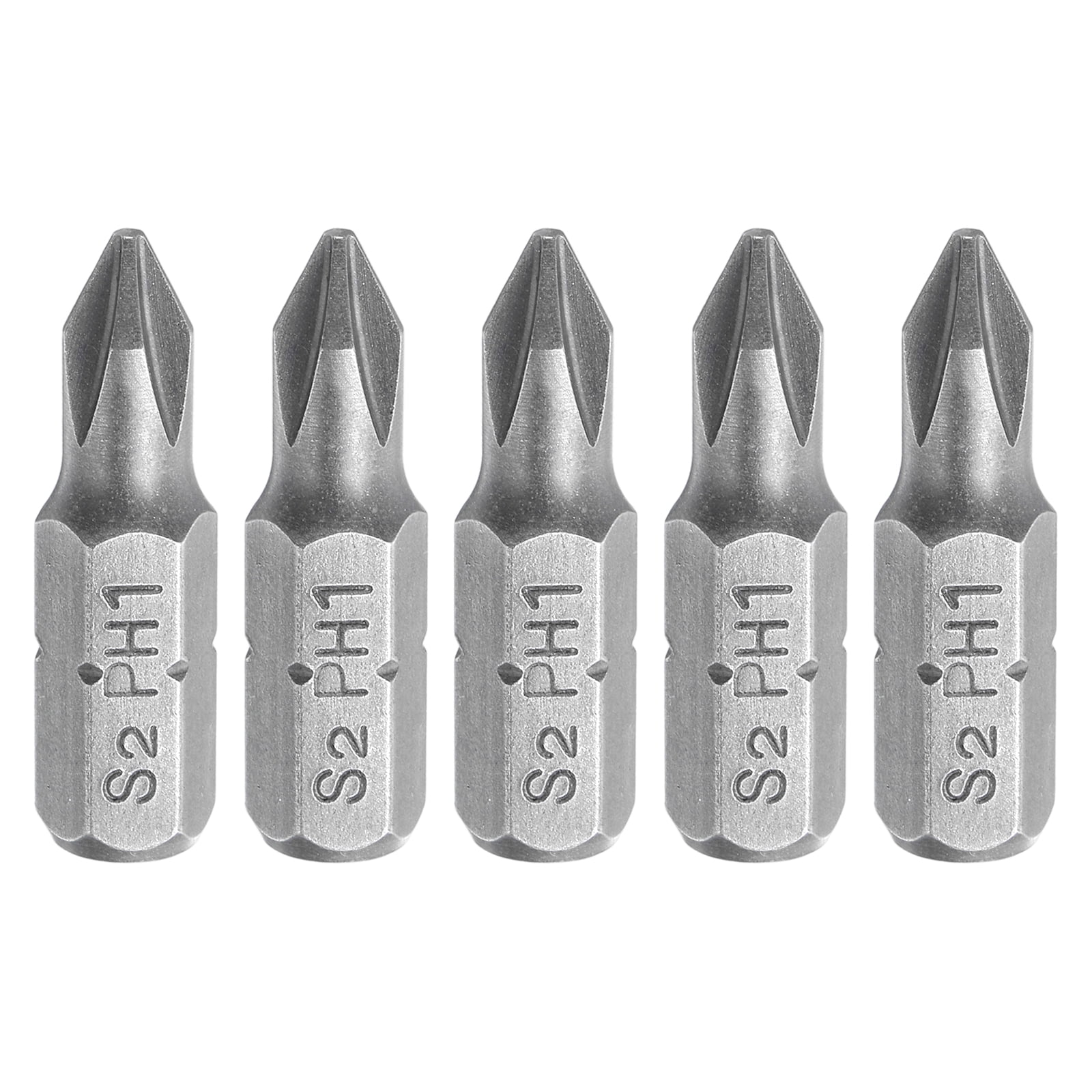 Uxcell 5pcs 1/4" Hex Shank PH1 Head 1" Length S2 Phillips Screwdriver ...