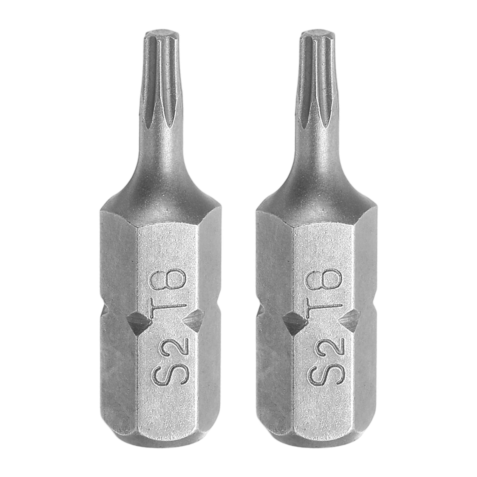 Uxcell 2pcs 1/4" Hex Shank T8 Head Magnetic 1" Length S2 Torx ...