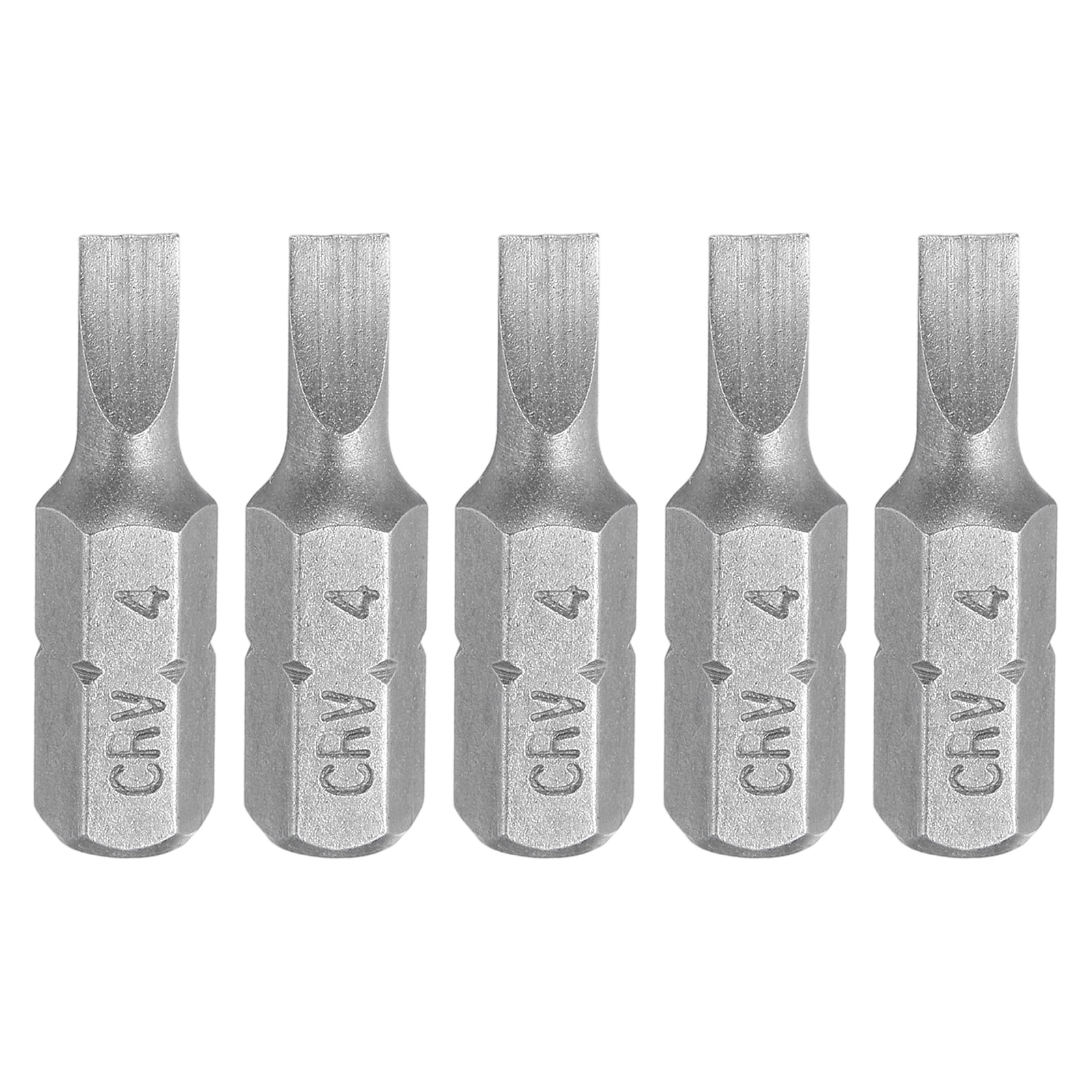 Uxcell 5pcs 1/4" Hex Shank SL4 Magnetic Head 1" Length Flat Head ...