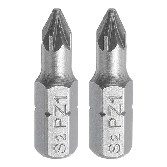 Uxcell 2pcs 1/4" Hex Shank PZ1 Magnetic Head 1" Length S2 Screwdriver ...