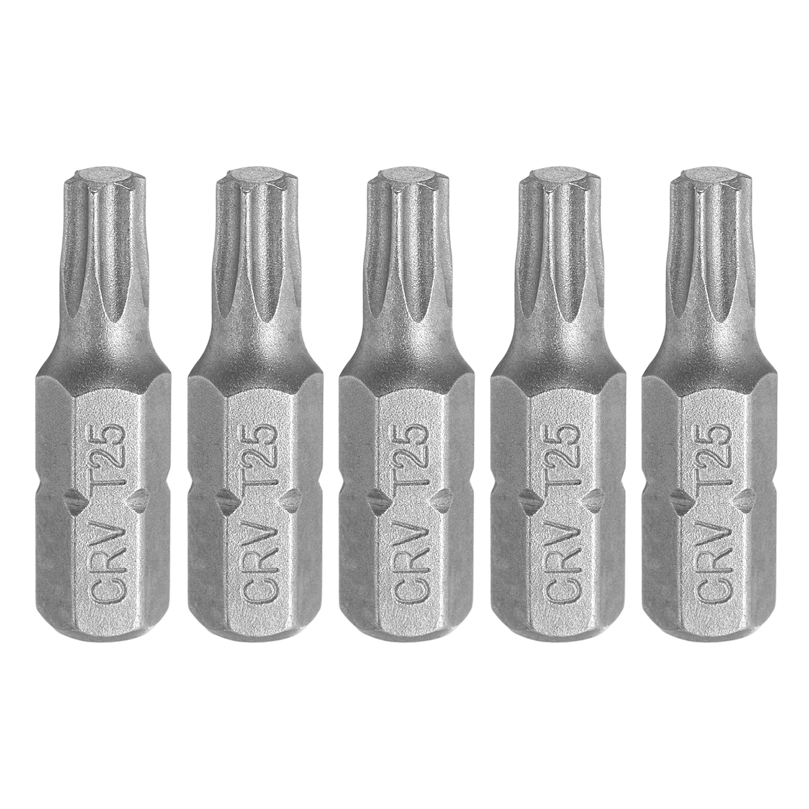 Uxcell 5pcs 1/4" Hex Shank T25 Head 1" Length Torx Screwdriver Bit ...